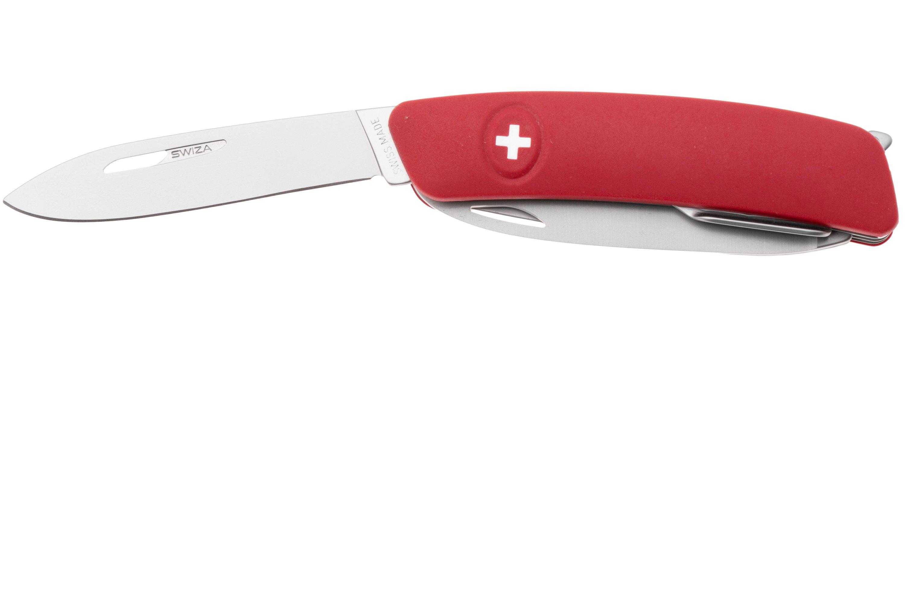 Swiza D05 R AM, KNR.0056.1900, Red Helvetix, Swiss pocket knife, 7 tools | Advantageously ...