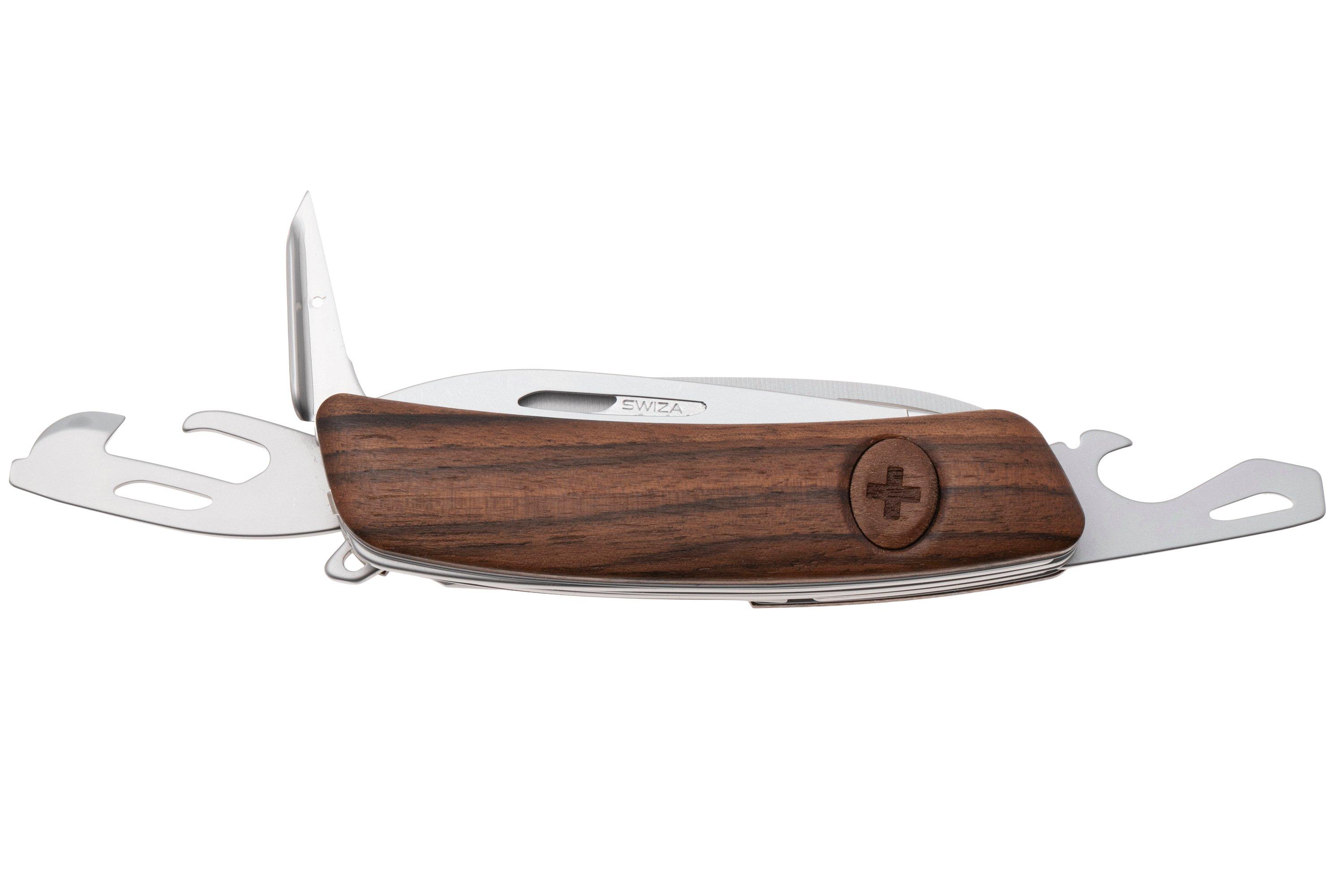 Swiza D06 R AM, KNR.0066.6300, Walnut, Zwitsers zakmes, 7 tools | Voordelig kopen bij ...