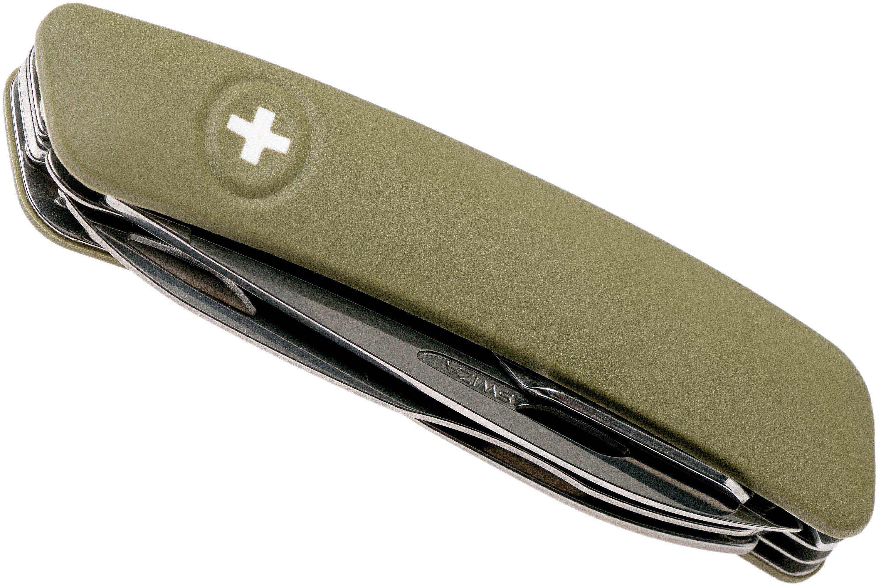 Swiza D07 Swiss pocket knife, olive | Advantageously shopping at ...