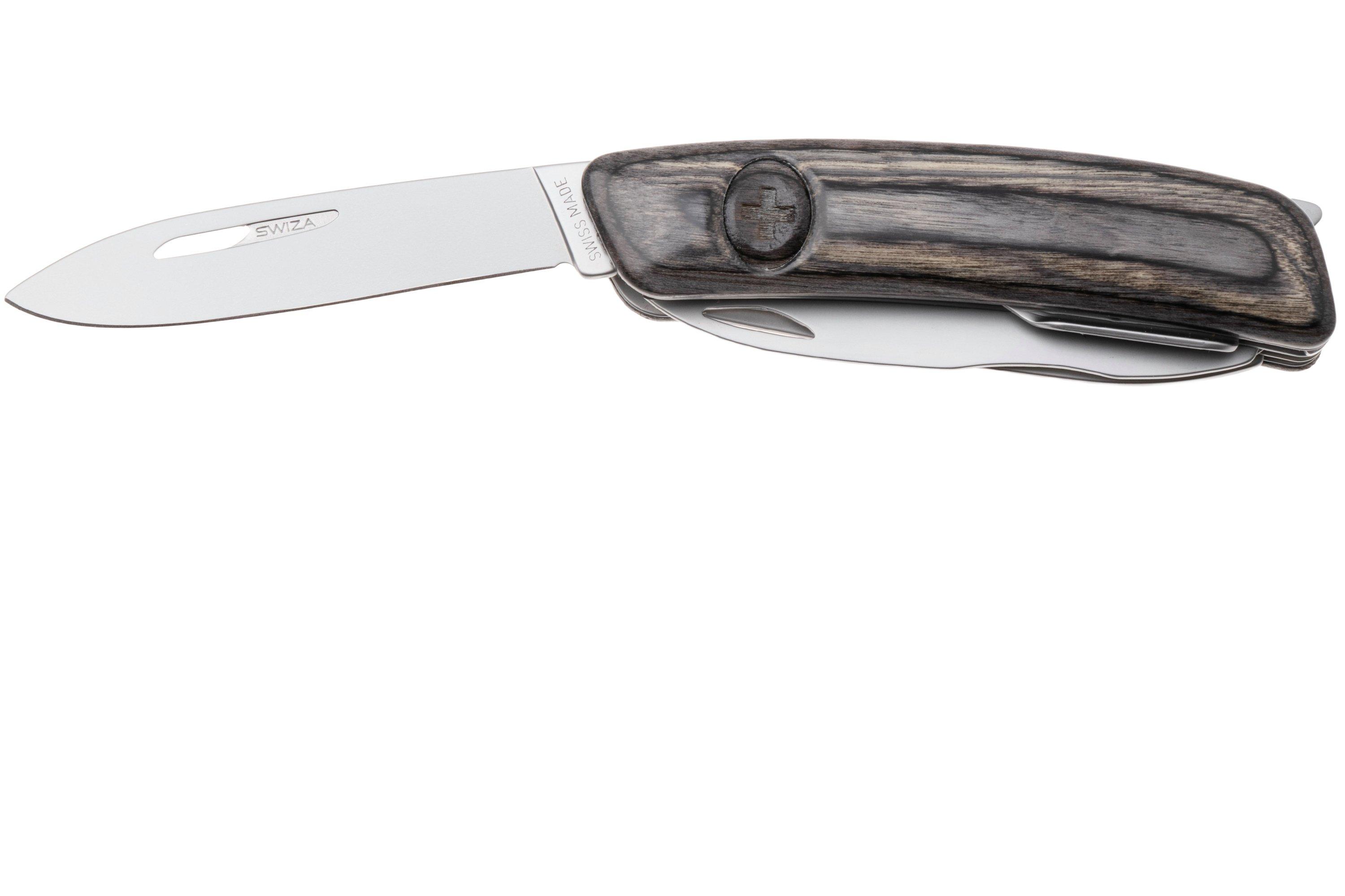 Swiza D07 R AM, KNR.0116.6510, Laminate Black, Zwitsers zakmes, 7 tools | Voordelig kopen bij ...