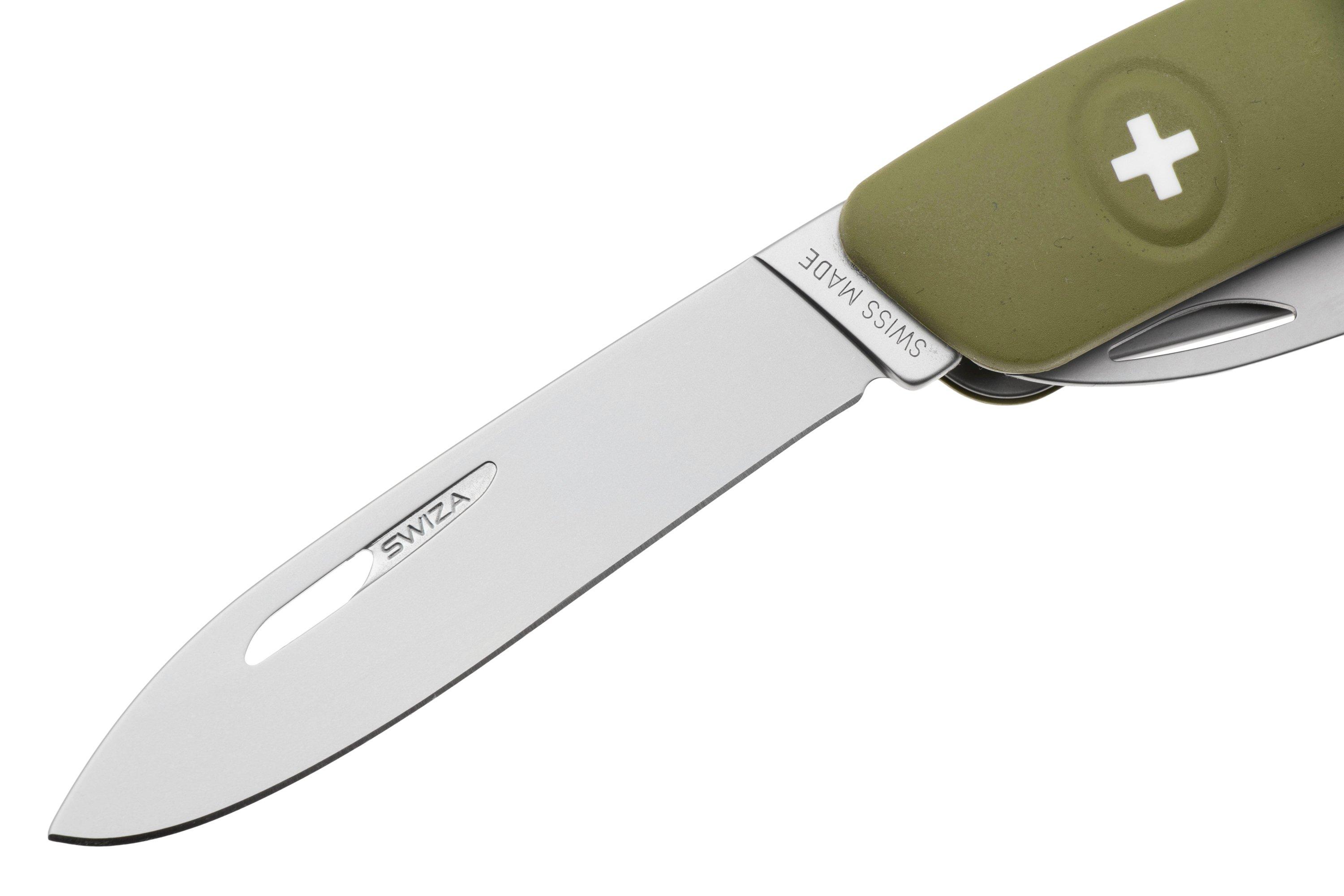 Swiza D08 R AM, KNR.0126.1050, Olive, Swiss pocket knife, 8 tools | Advantageously shopping at ...