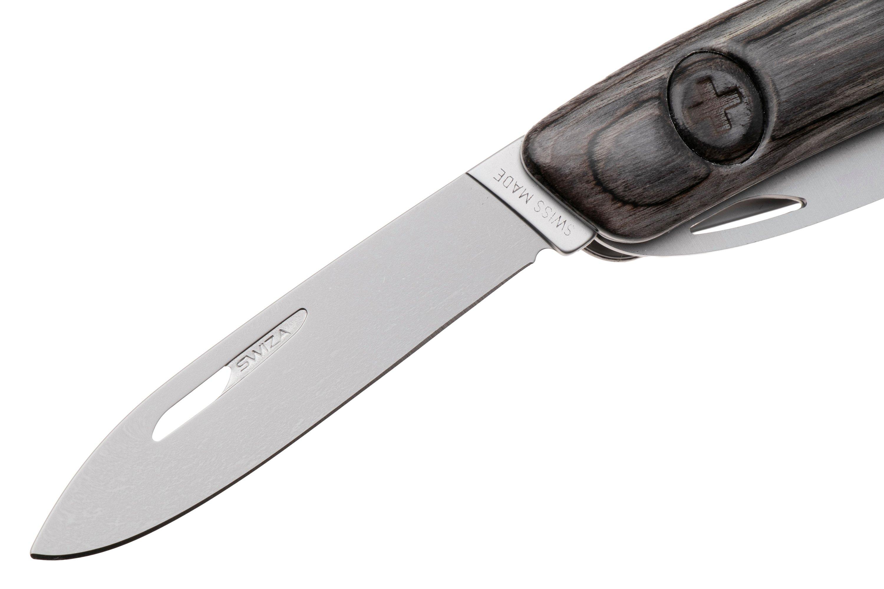 Swiza D09 R AM, KNR.0136.6510, Laminate Black, Zwitsers zakmes, 9 tools | Voordelig kopen bij ...