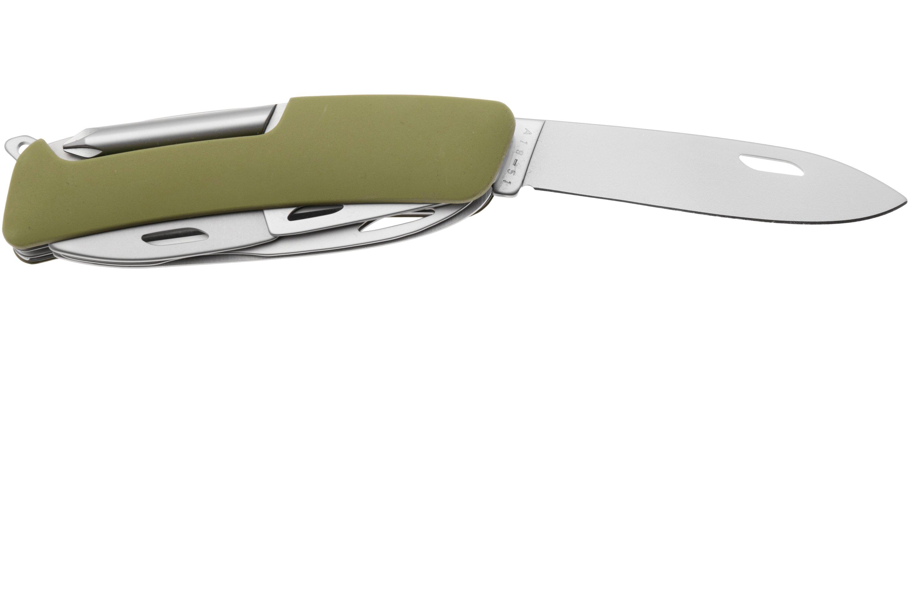 Swiza D10 R AM, KNR.0146.1050, Olive, Swiss pocket knife, 10 tools ...