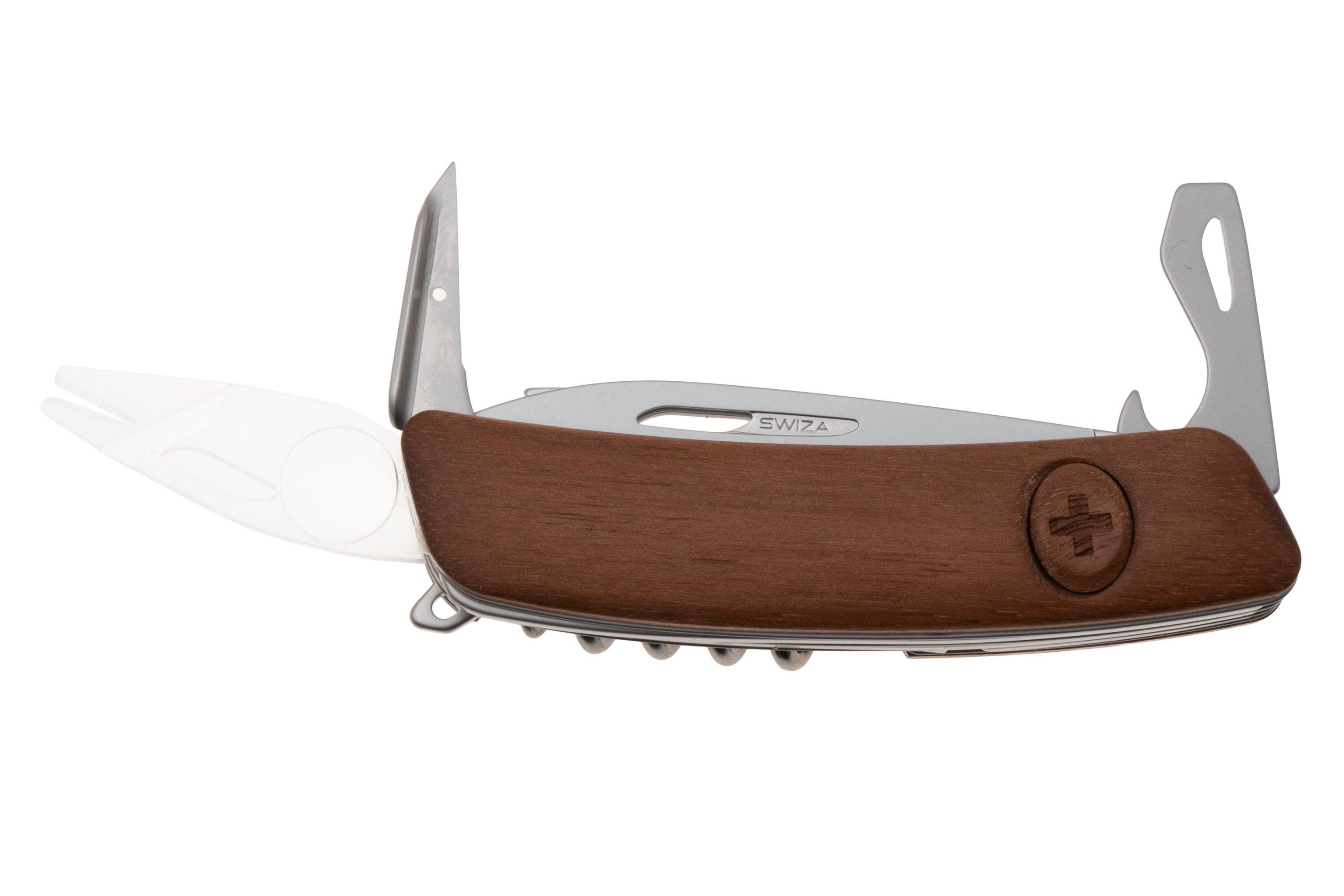 Swiza HO05R-TT AM, KHO.0096.6300, Walnut, Zwitsers zakmes, 7 tools | Voordelig kopen bij ...