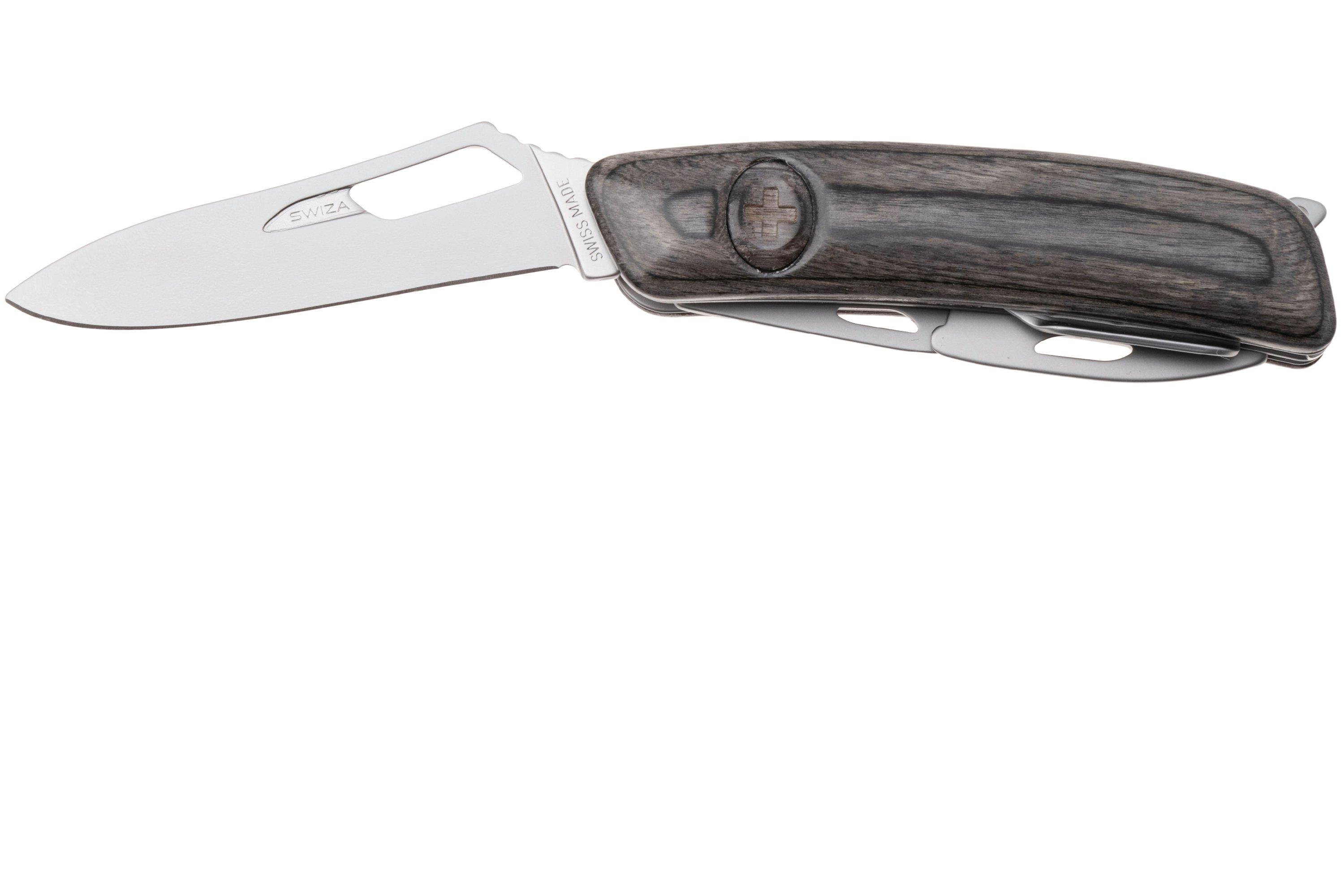 Swiza SH03 R AM, KSH.0036.6510, Laminate Black, Swiss pocket knife, 6 tools | Advantageously ...