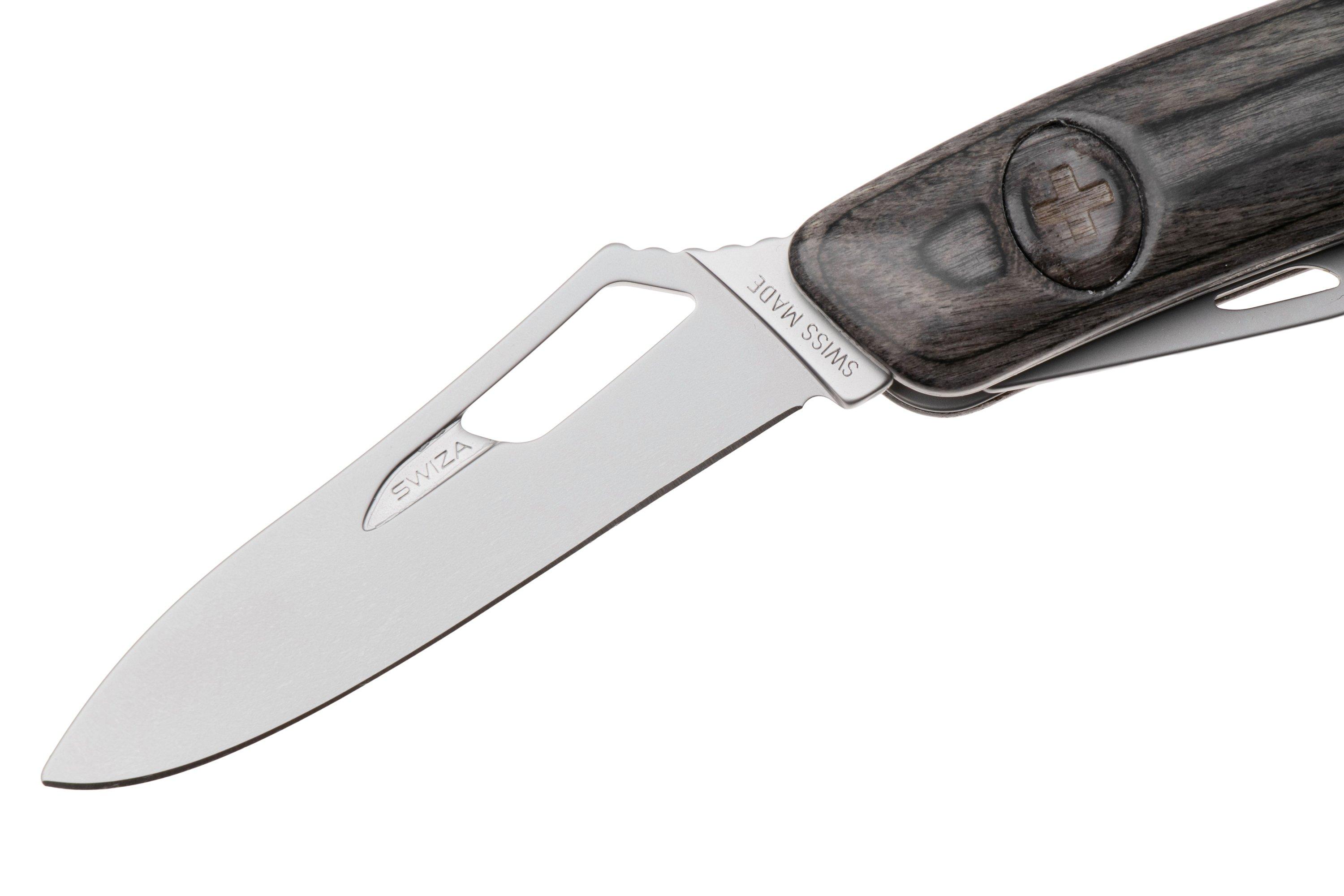 Swiza SH03 R AM, KSH.0036.6510, Laminate Black, Swiss pocket knife, 6 ...