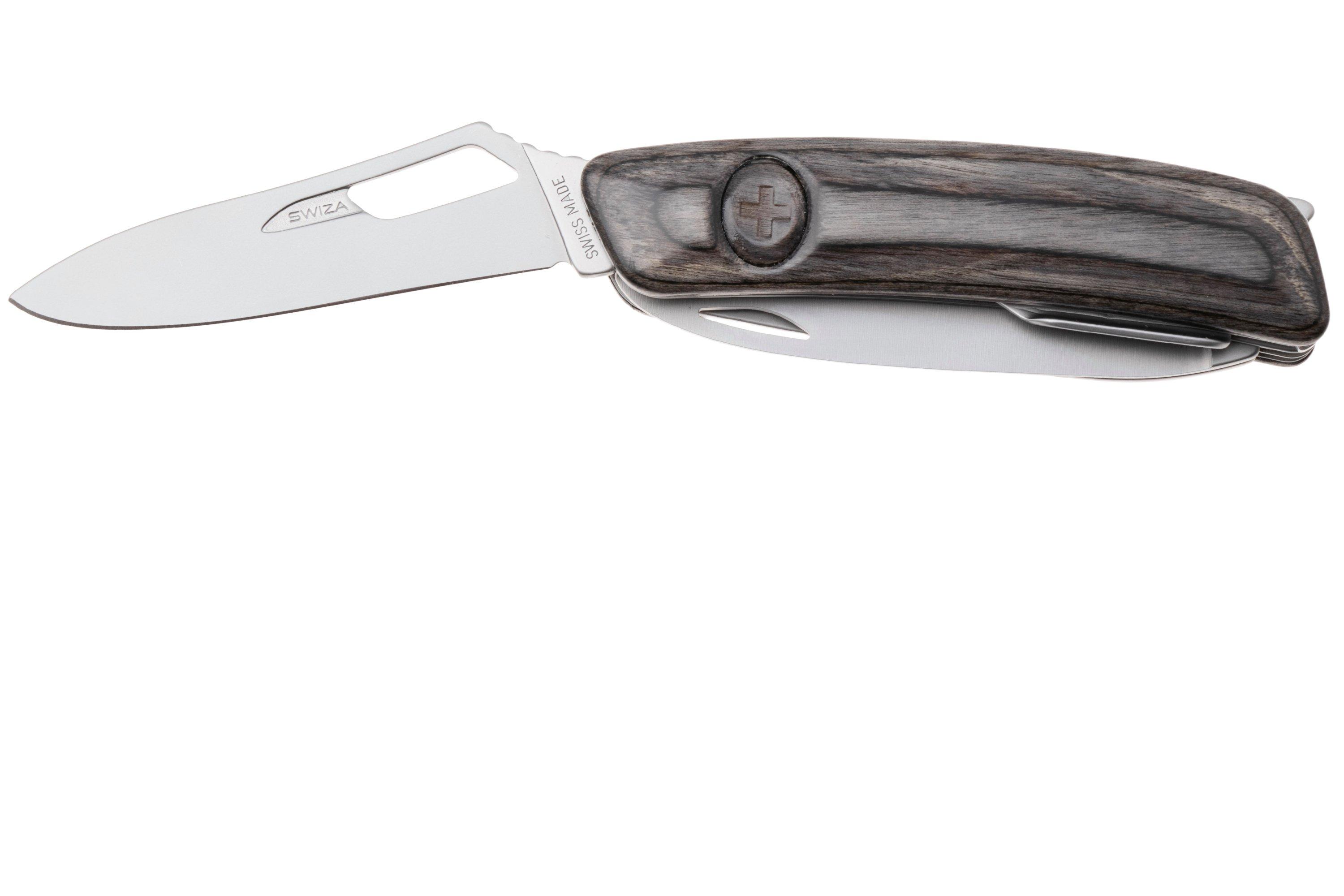 Swiza SH05 R AM, KSH.0056.6510, Laminate Black, Zwitsers zakmes, 7 tools | Voordelig kopen bij ...