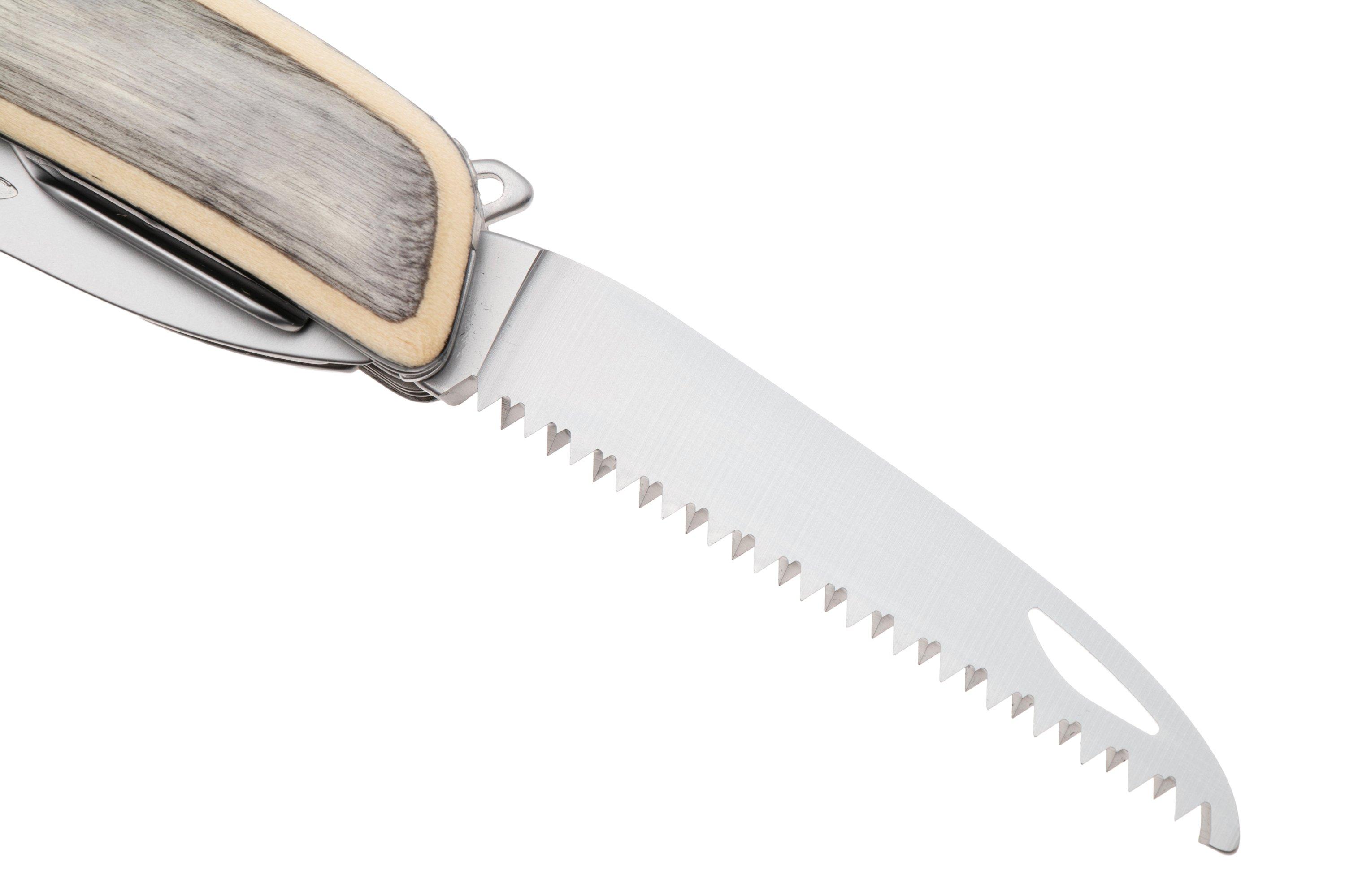 Swiza SH09 TR AM, KST.0136.6520, Laminate White, Swiss pocket knife, partially serrated, 9 tools ...