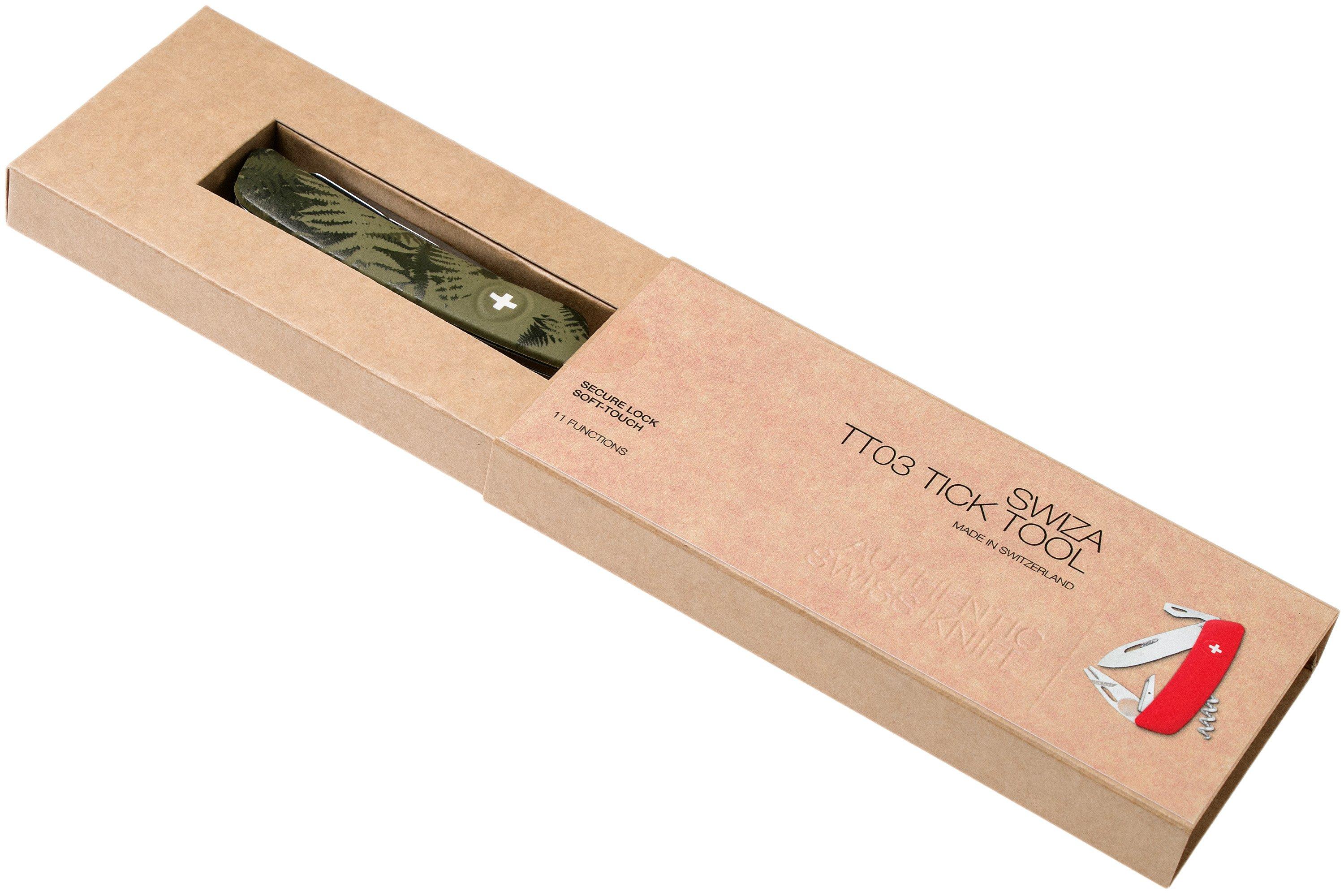 Swiza TT03 Tick Tool, Swiss pocket knife with tick tool, khaki ...