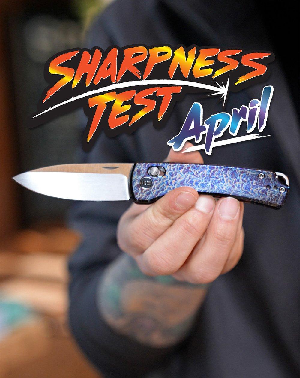 How does the Edge-On-Up BESS sharpness test work?