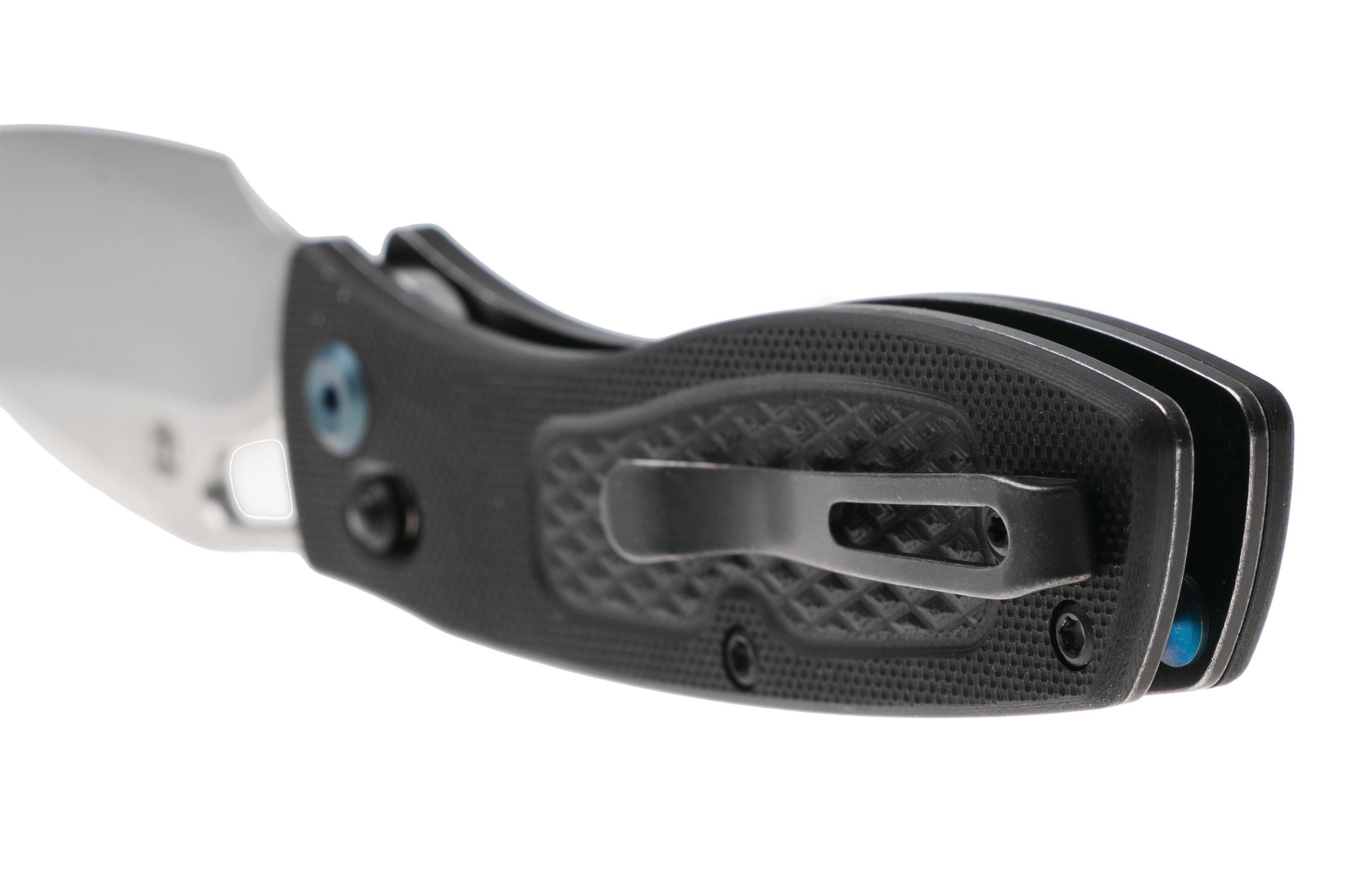Tenable Knives Heron B2124V4 Stonewashed Nitro-V, Black G10, pocket ...