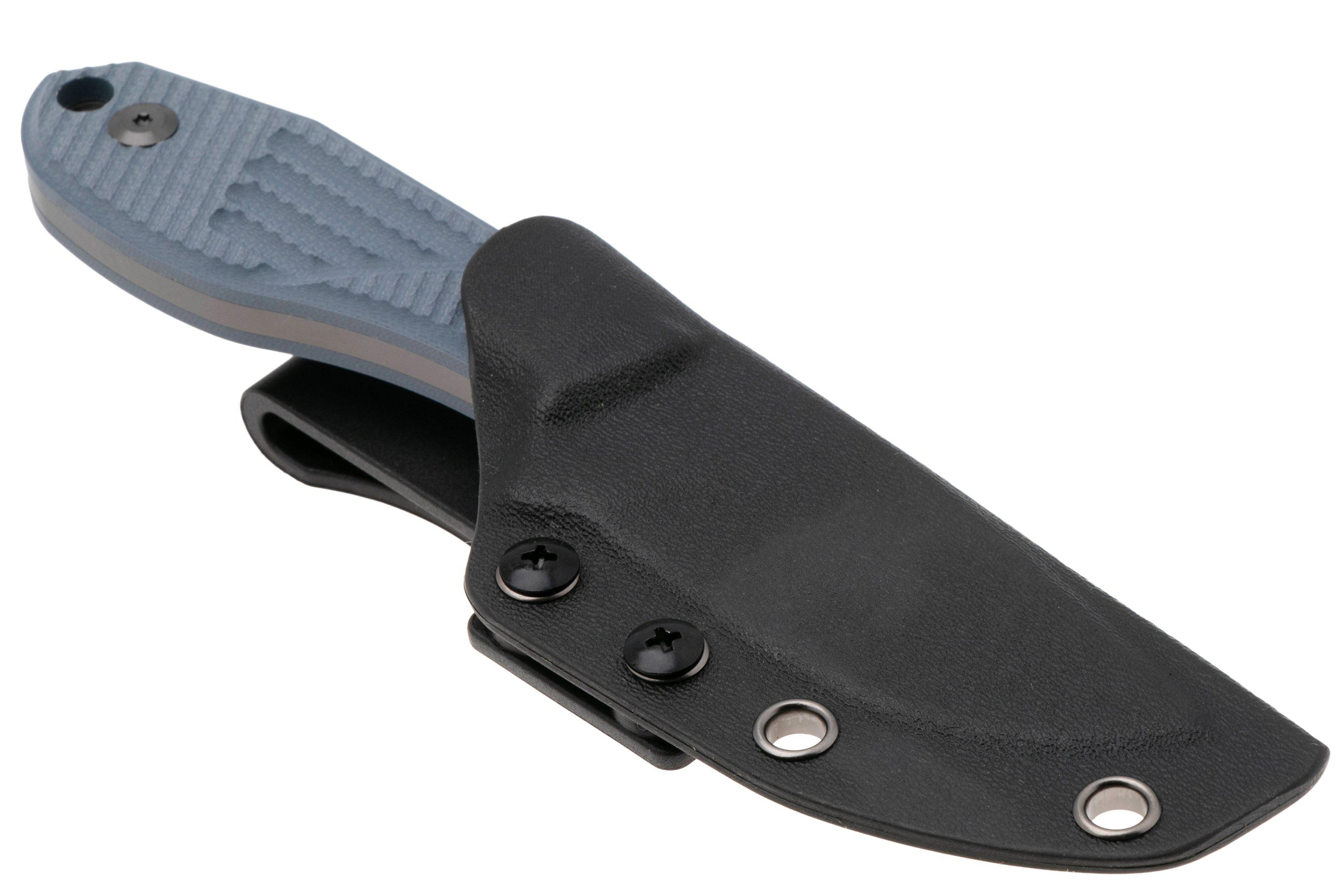 Tenable Knives Tiny Dancer G014A3 Gray Coated D2, Light Gray G10, fixed ...