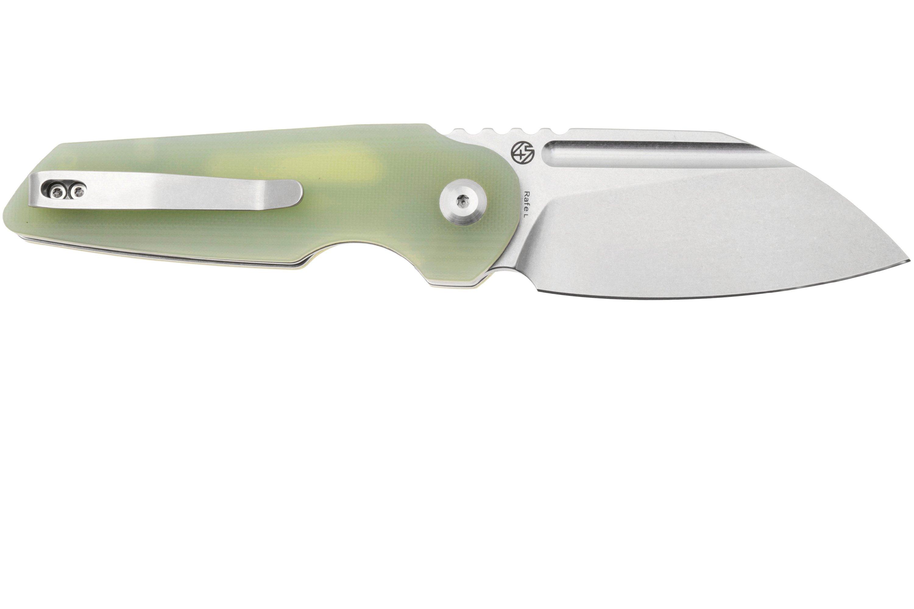 Tenable Knives Rafe L T1048A2 Rafe L, Stonewashed 14C28N, Jade G10 ...