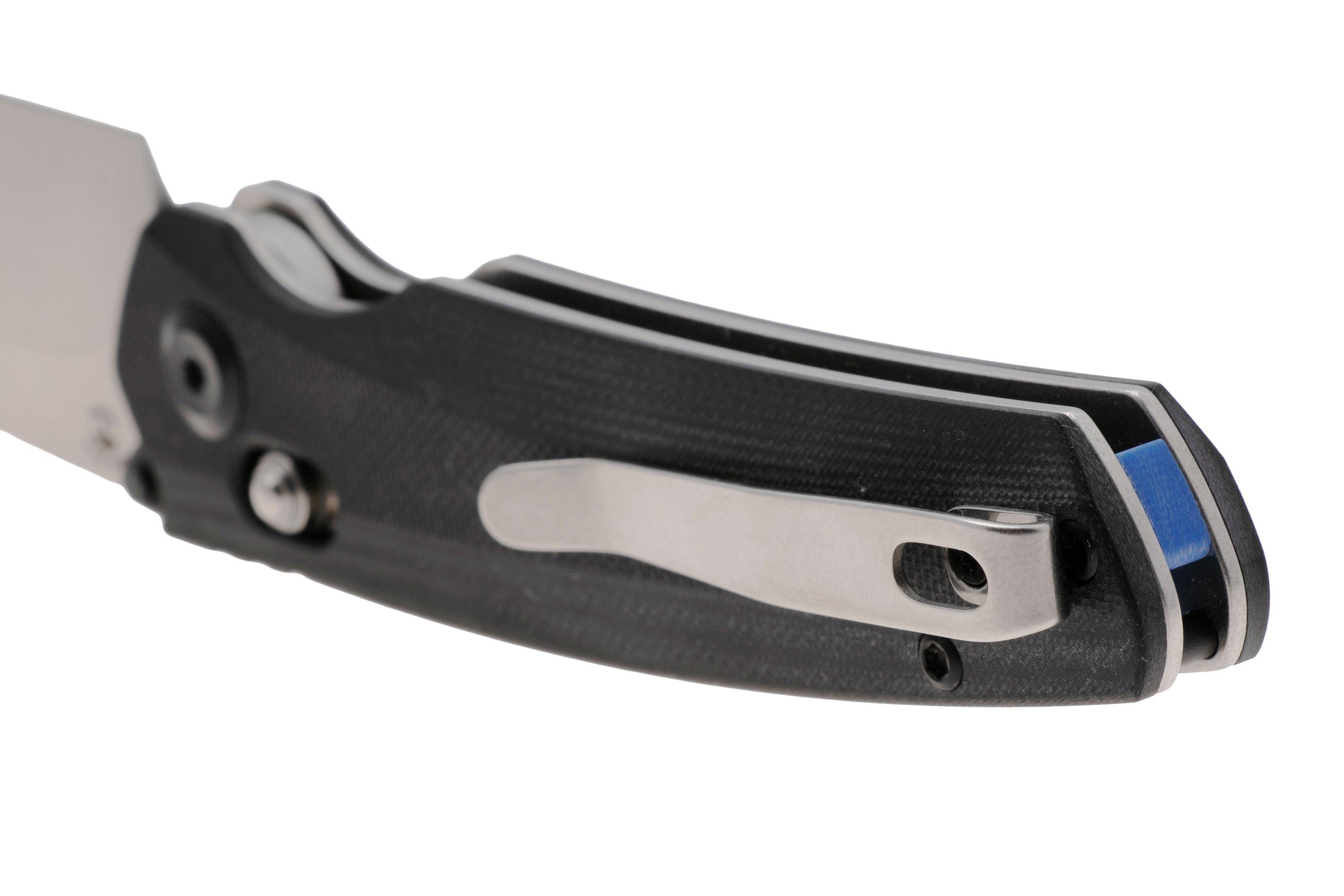 Tenable Knives Raven T2109V4 Stonewashed 14C28N, Black G10, pocket ...