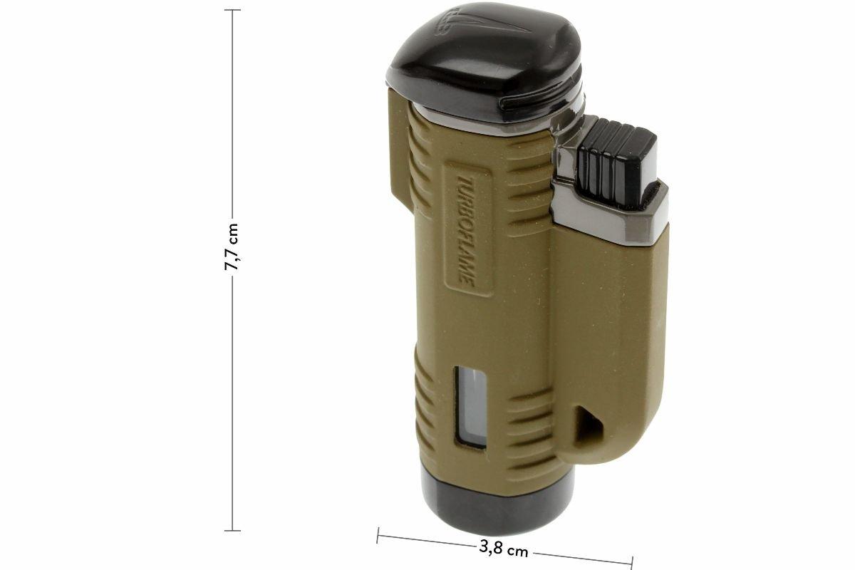 Turbo flame VFlame, Twin Laser Jet Flame, Matte Olive | Advantageously ...
