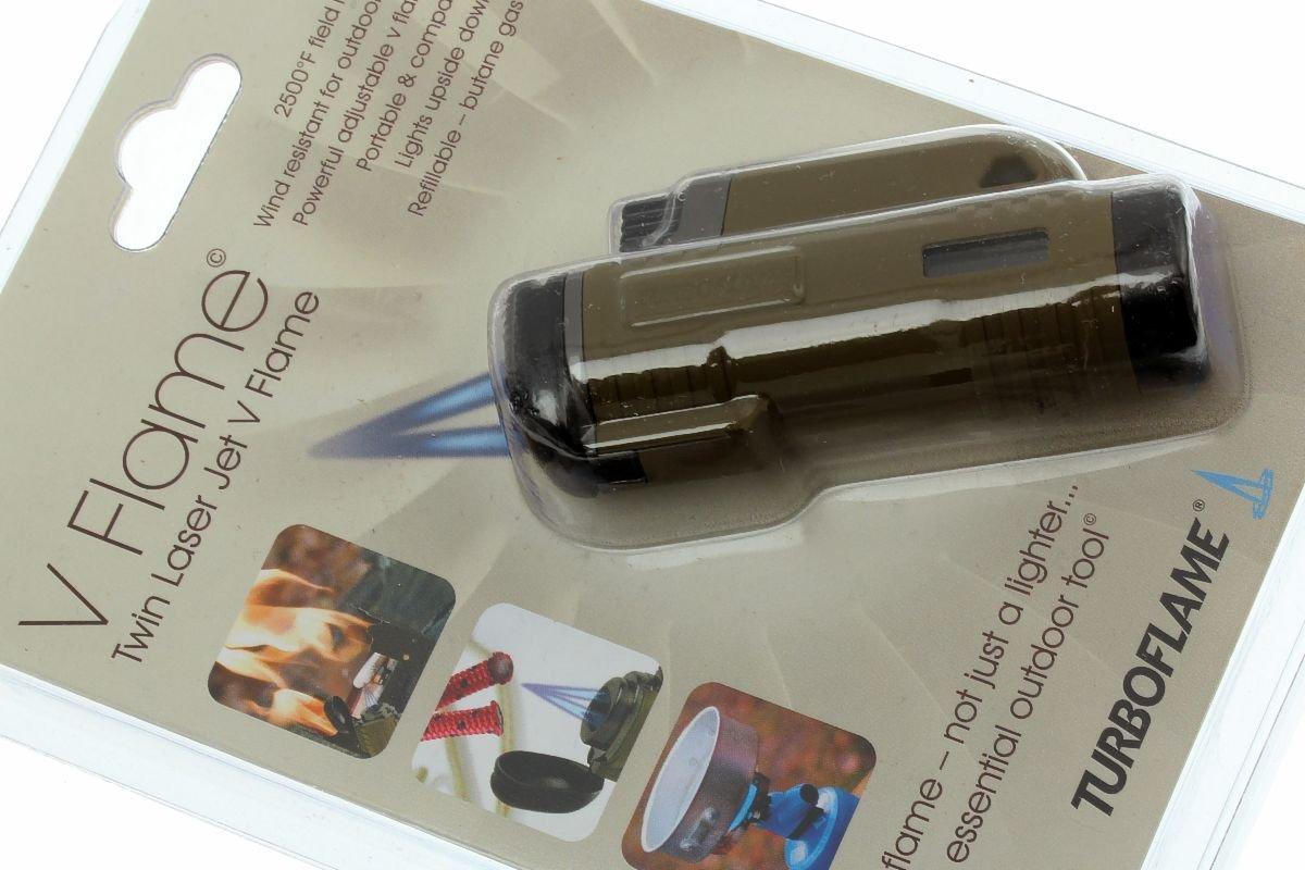 Turbo flame VFlame, Twin Laser Jet Flame, Matte Olive | Advantageously ...
