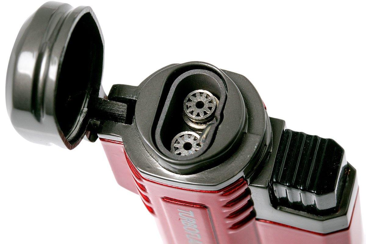 Turboflame Turbo II lighter, red | Advantageously shopping at ...