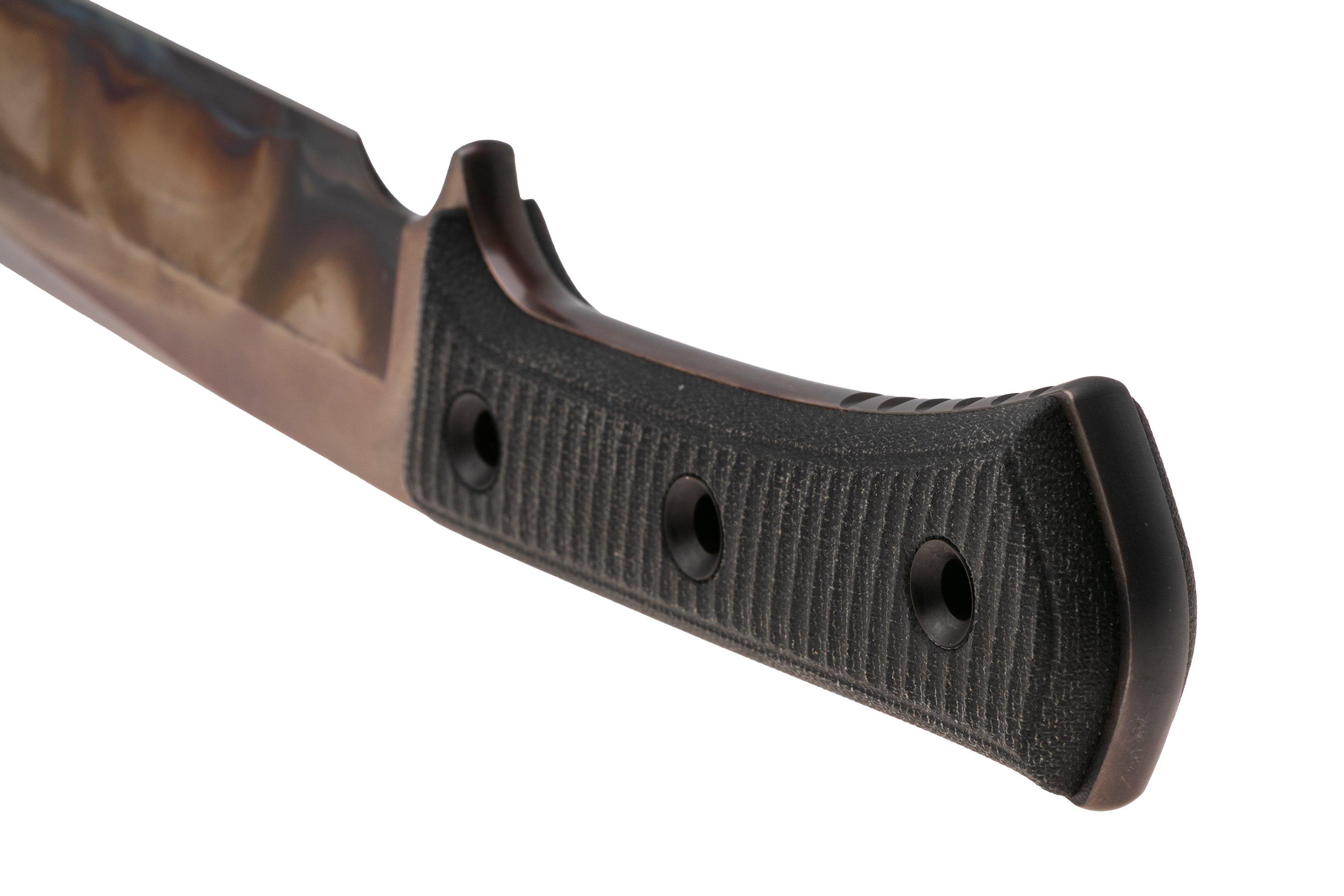 TRC Knives Apocalypse, Elmax Apocalypse Finish, Black Canvas Micarta ...