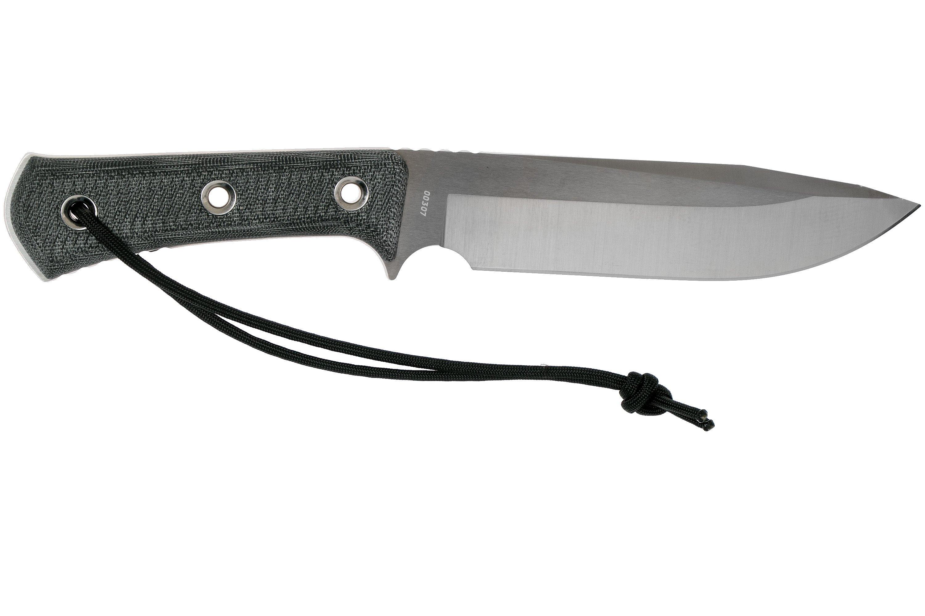 TRC Knives Apocalypse, Elmax, Black Canvas Micarta, survival knife ...