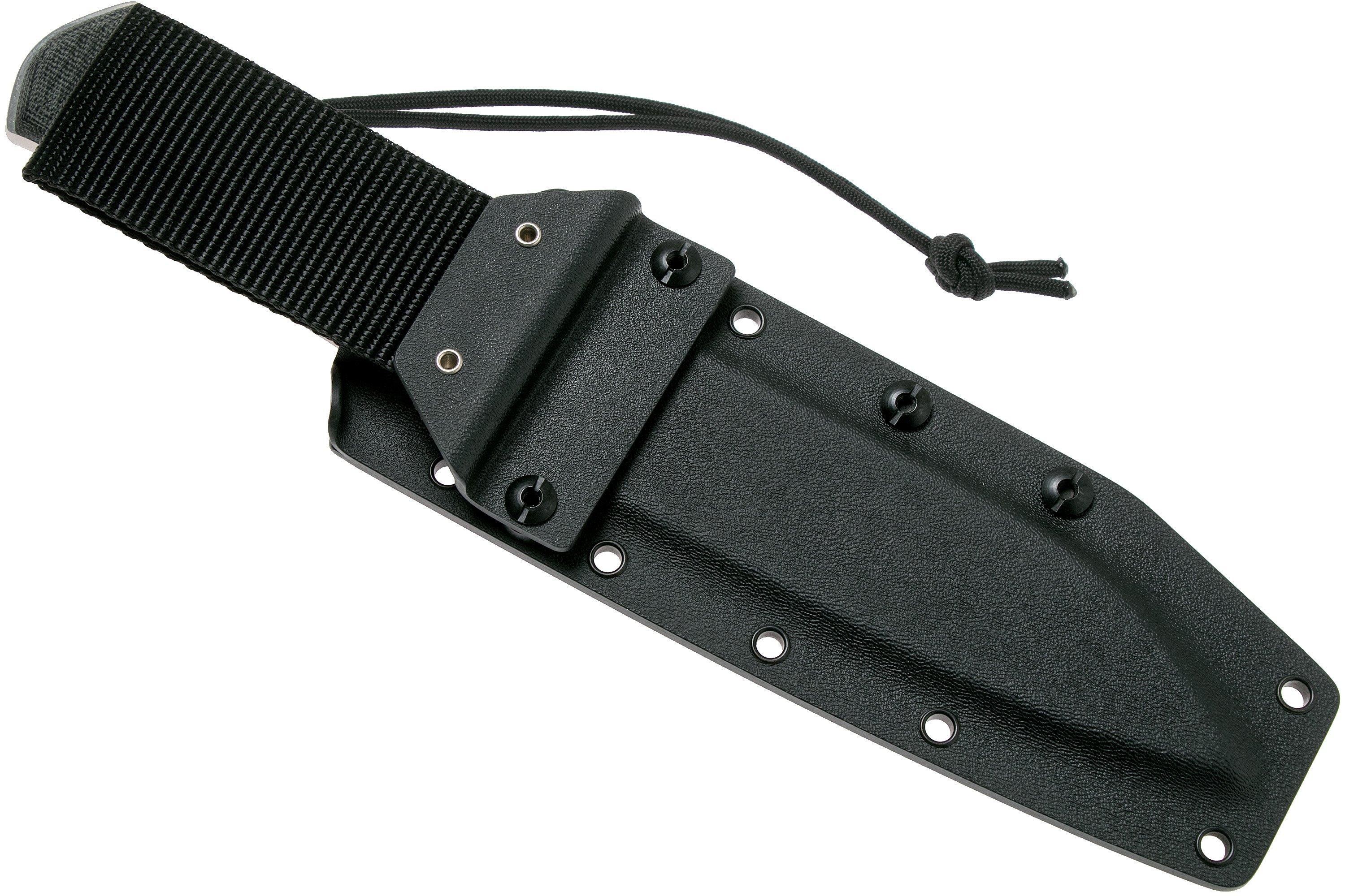 TRC Knives Apocalypse, Elmax, Black Canvas Micarta, survival knife ...