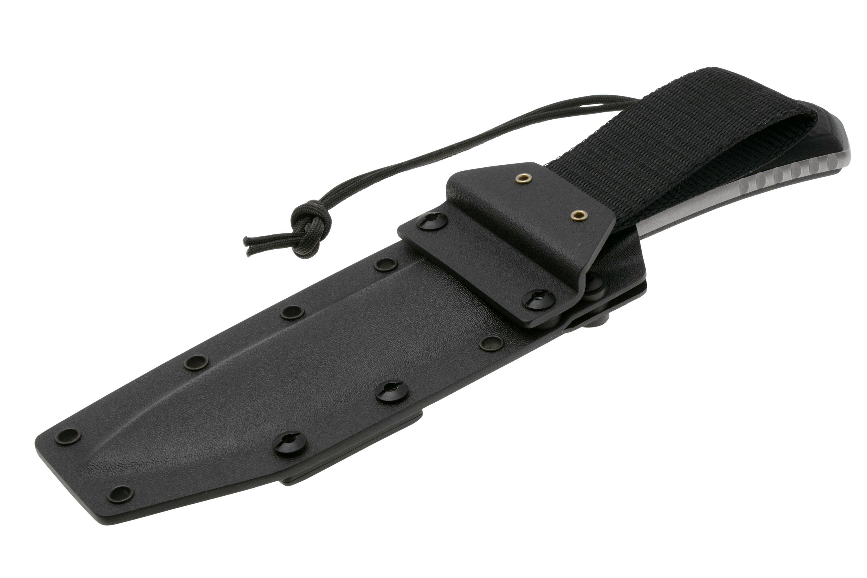 TRC Knives Apocalypse TI-AP-ST-WSD-FIN Elmax Stone Washed, Black Canvas ...