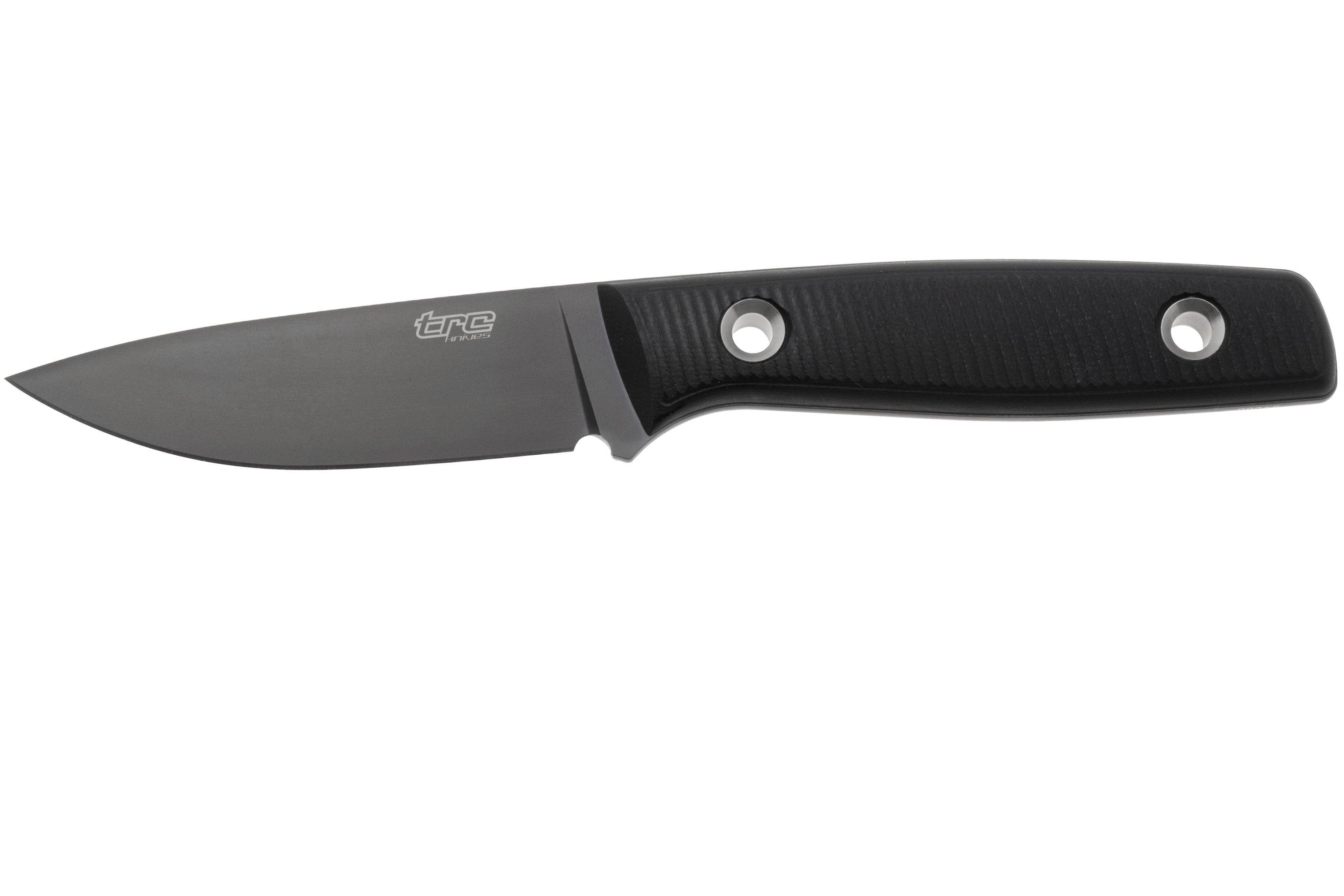 TRC Knives Classic Freedom FFG, DLC M390, Black G10, outdoor knife ...