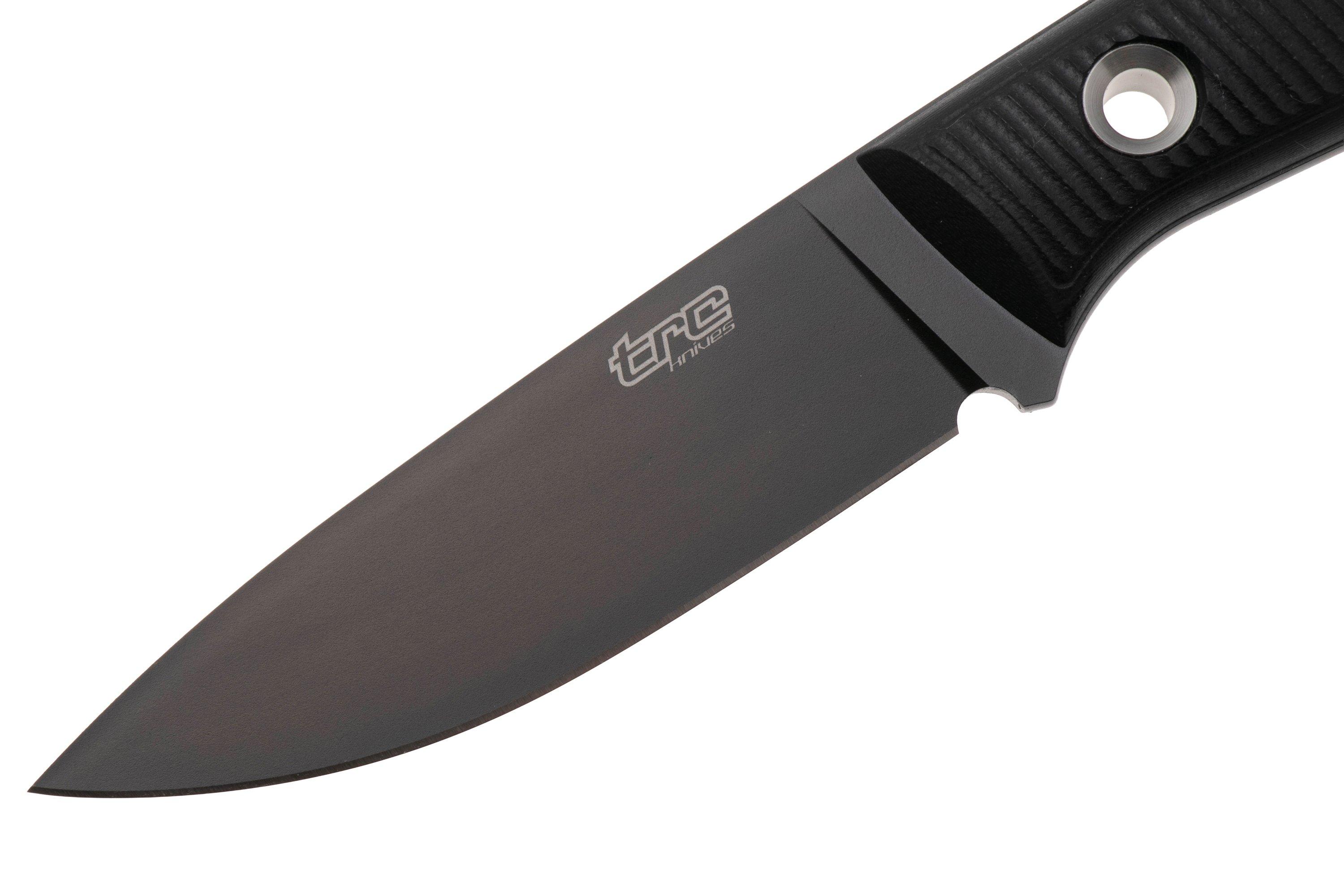 TRC Knives Classic Freedom FFG, DLC M390, Black G10, couteau d'outdoor ...