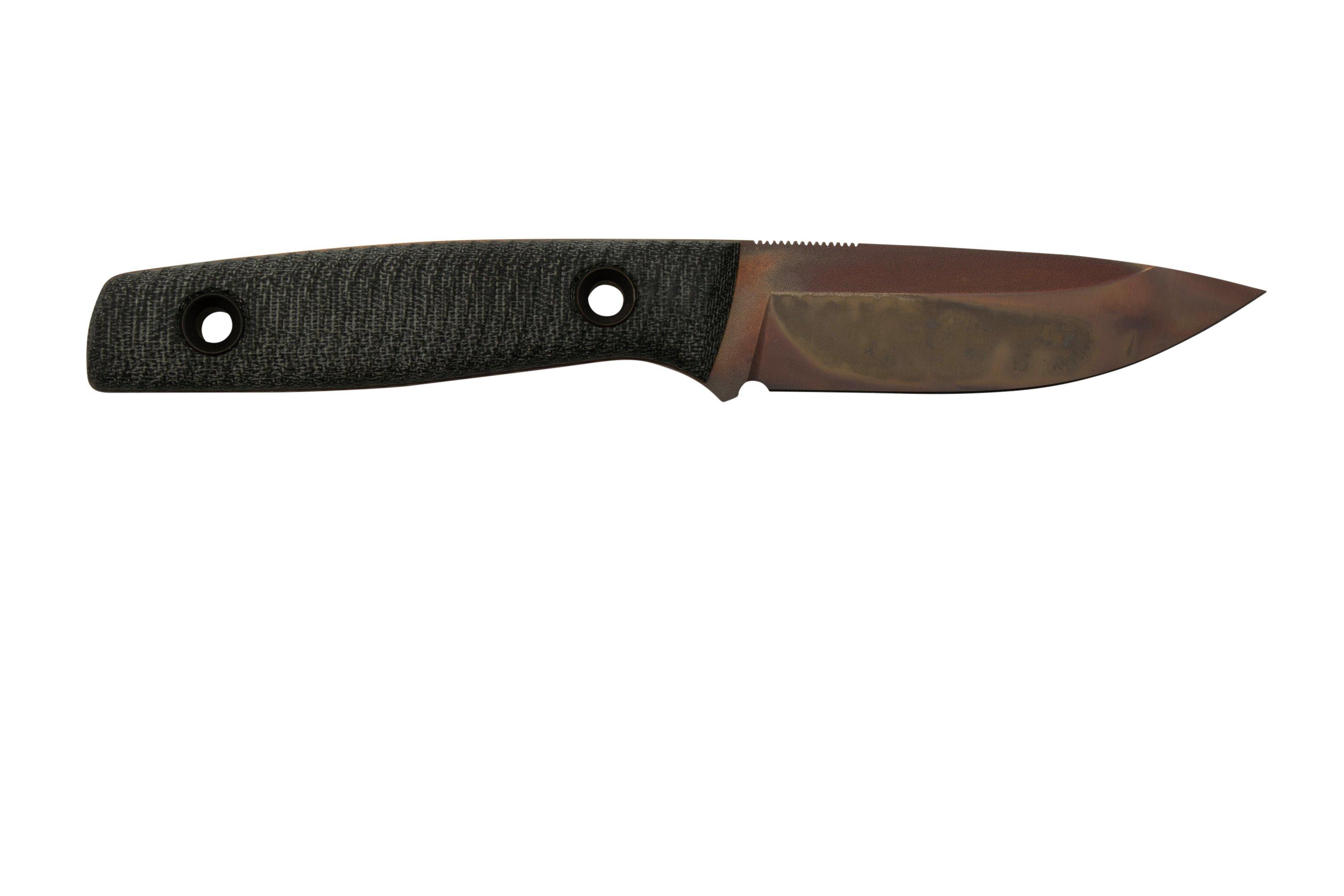 TRC Knives Classic Freedom M390 Apo Finish Black Canvas Micarta ...