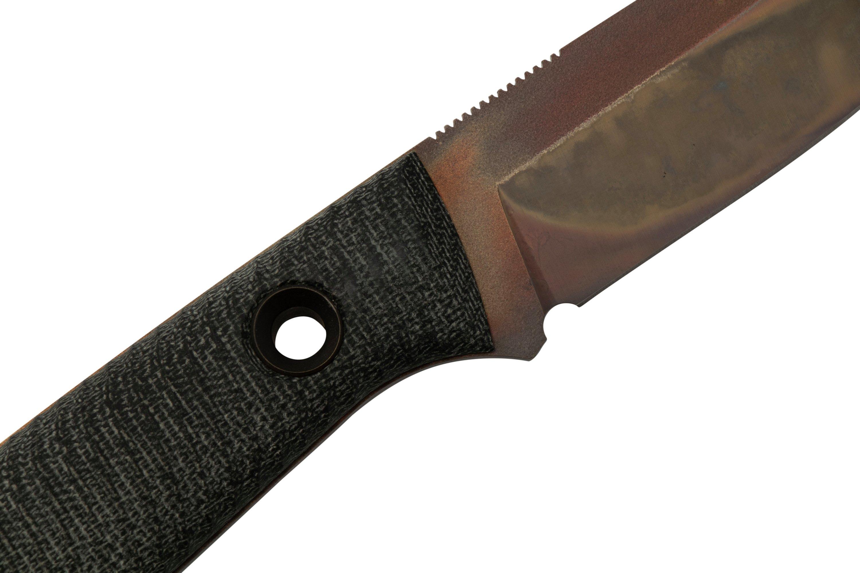 TRC Knives Classic Freedom M390 Apo Finish Black Canvas Micarta ...