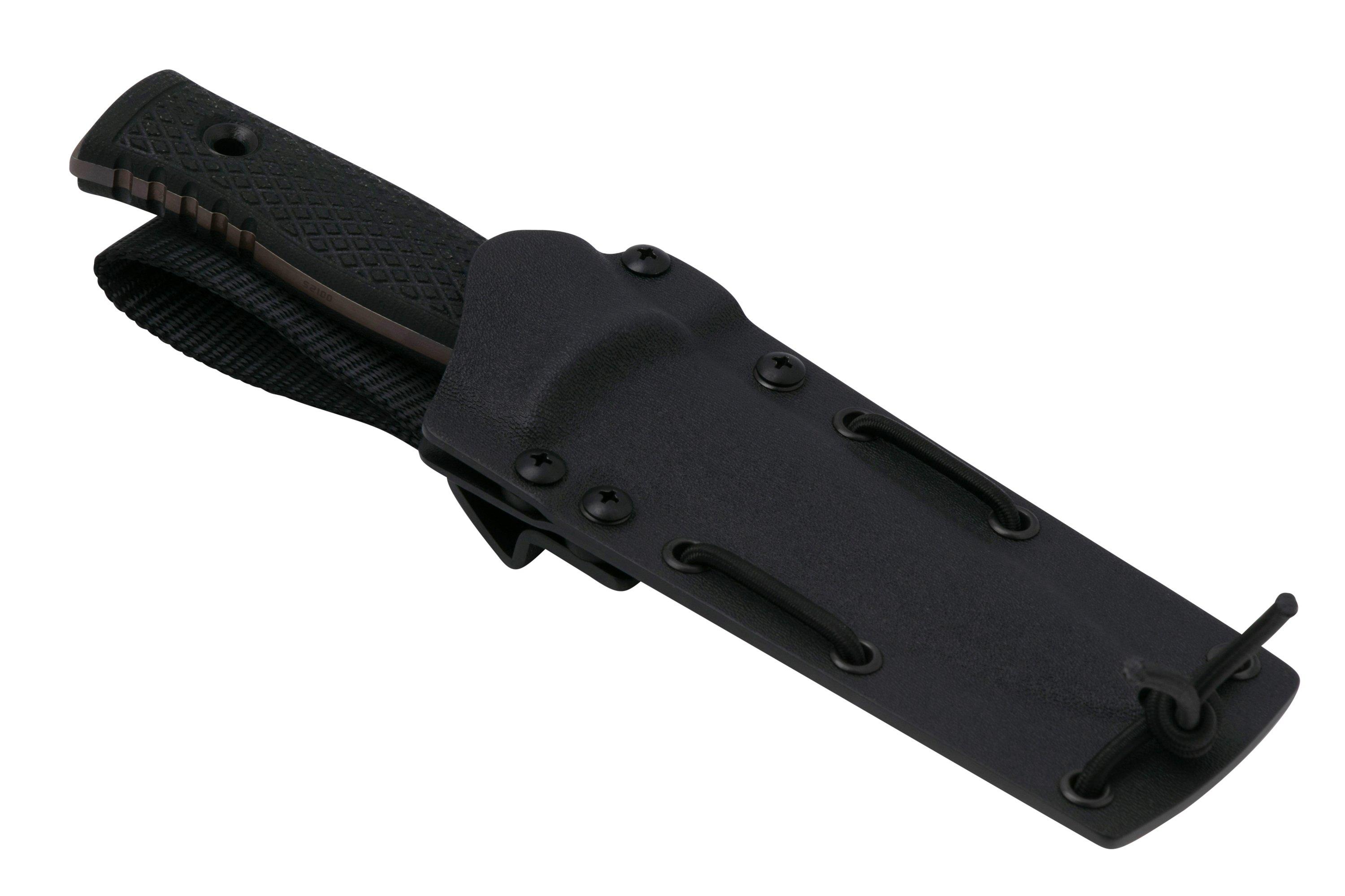 TRC M-1SL Apocalyptic Finish M390, Black Canvas Micarta, Kydex Sheath ...