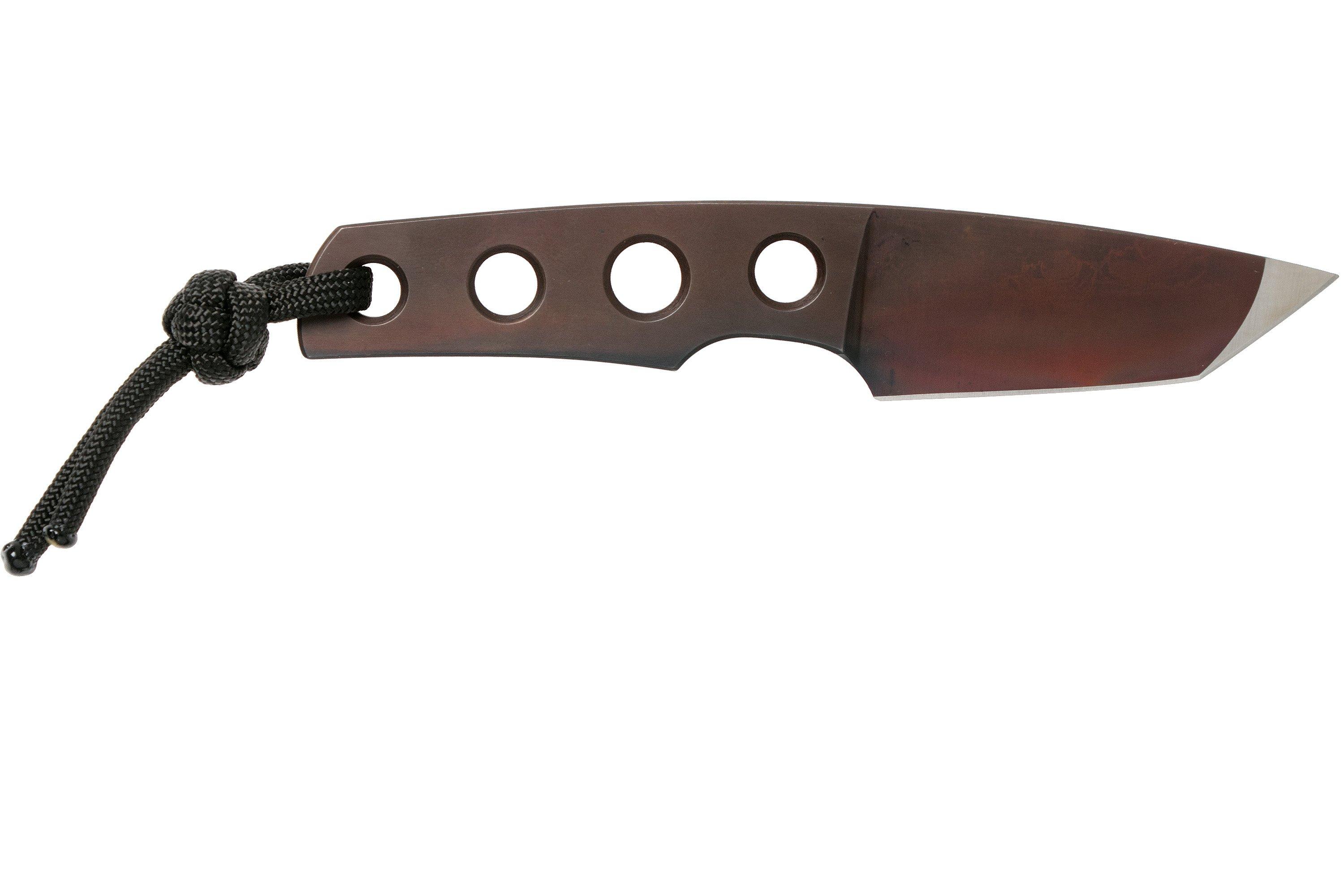 TRC Knives Mini Tanto, M390 Apocalyptic finish, neck knife ...