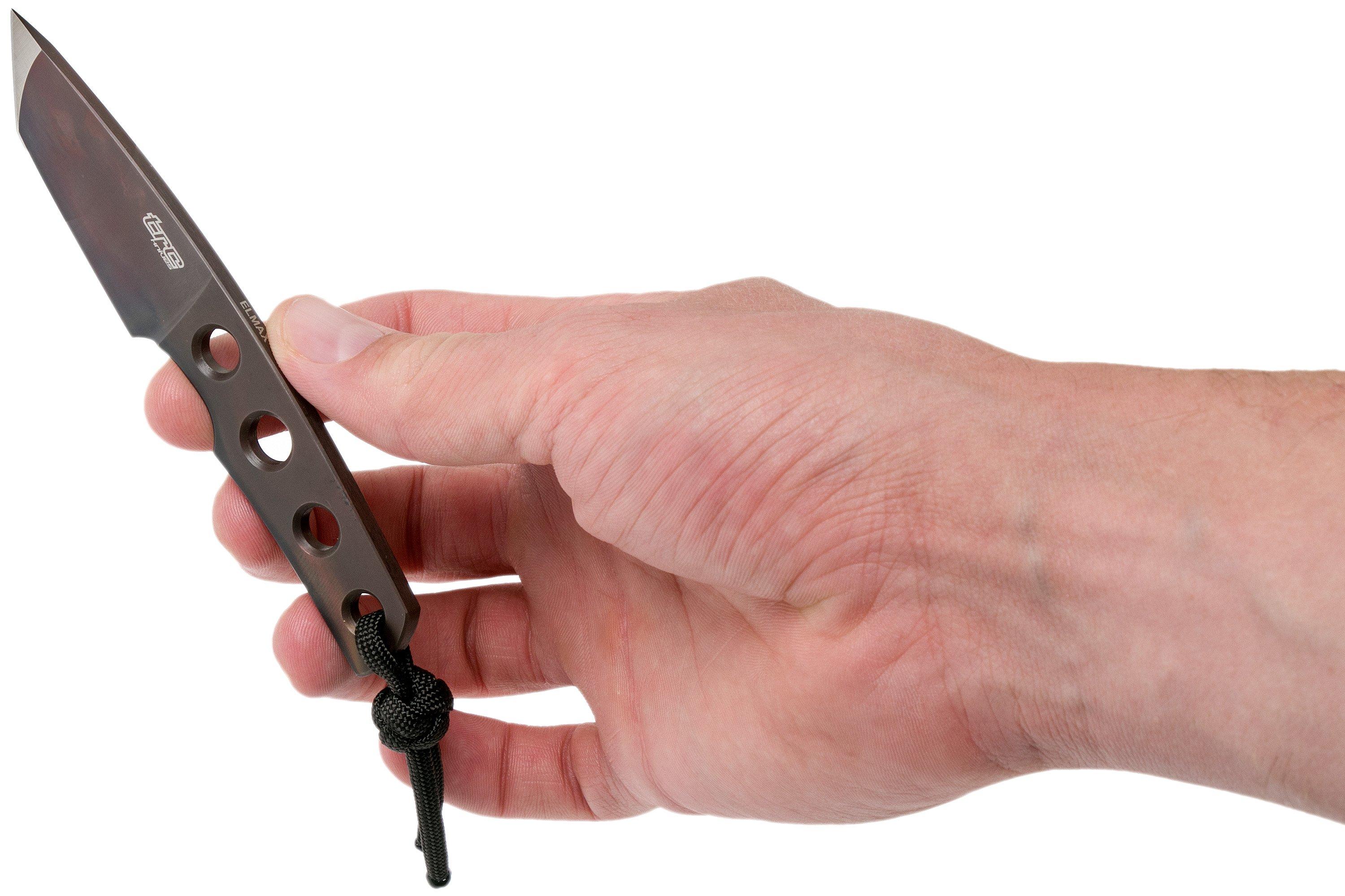 TRC Knives Mini Tanto, M390 Apocalyptic finish, neck knife ...