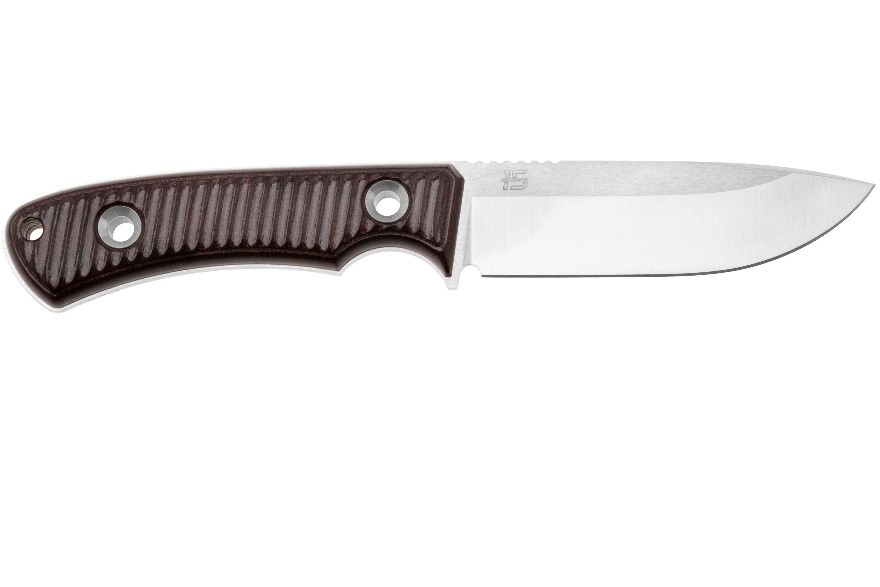 TRC Knives Polheim 15th Anniversary Edition, Satin RWL-34, Maroon ...