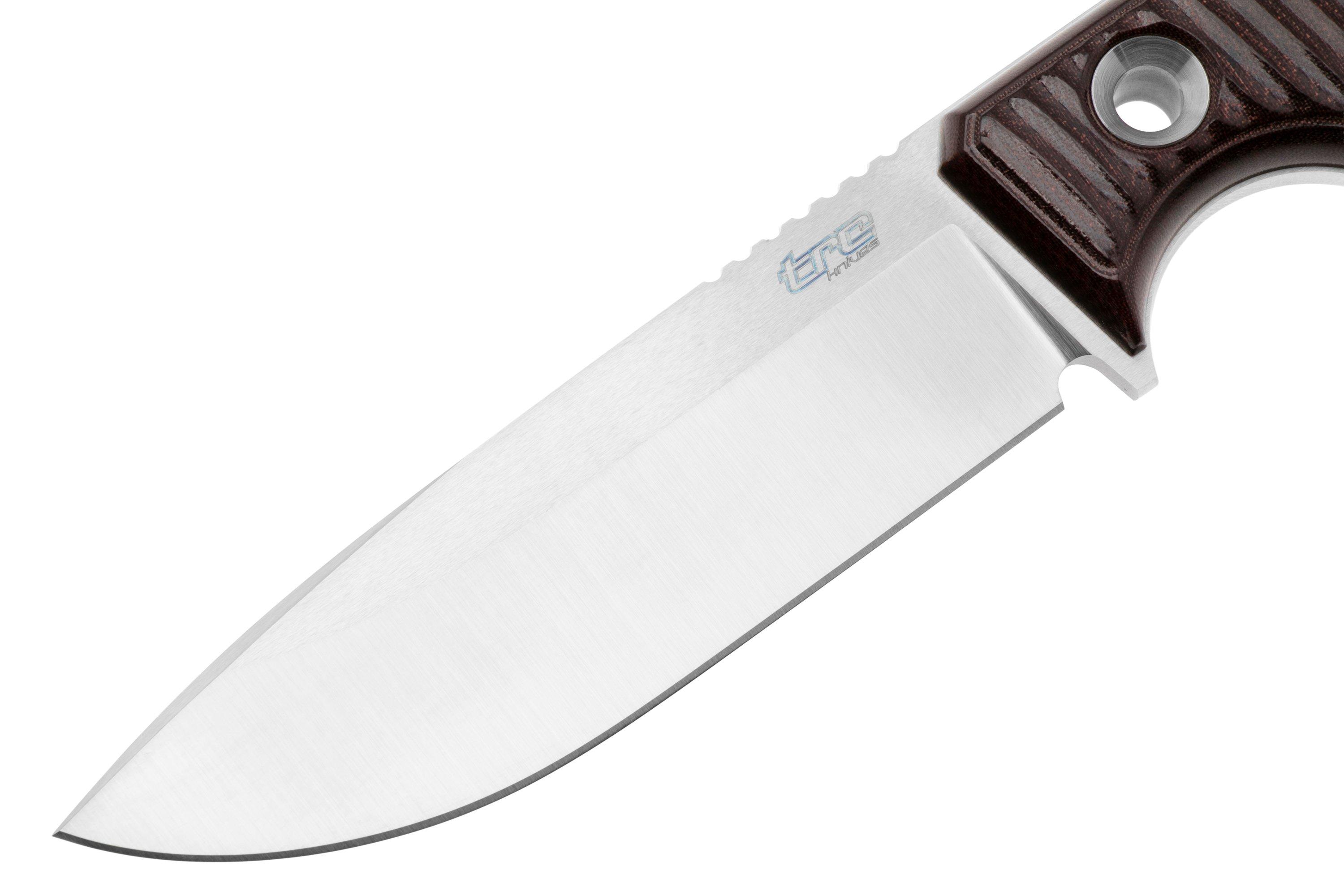 TRC Knives Polheim 15th Anniversary Edition, Satin RWL-34, Maroon ...