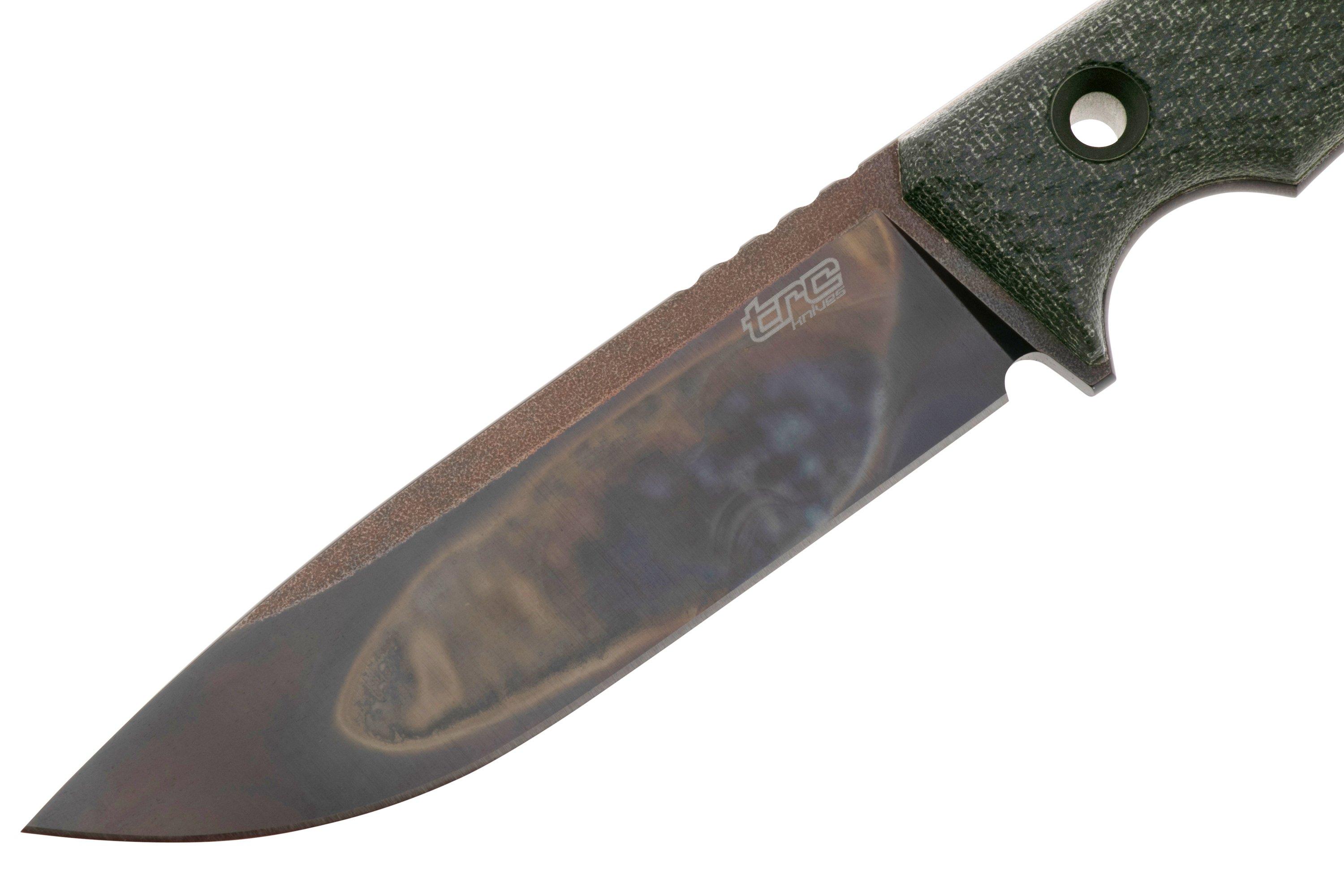 TRC Knives South Pole, Apocalypse Finish Elmax, Black Canvas Micarta ...