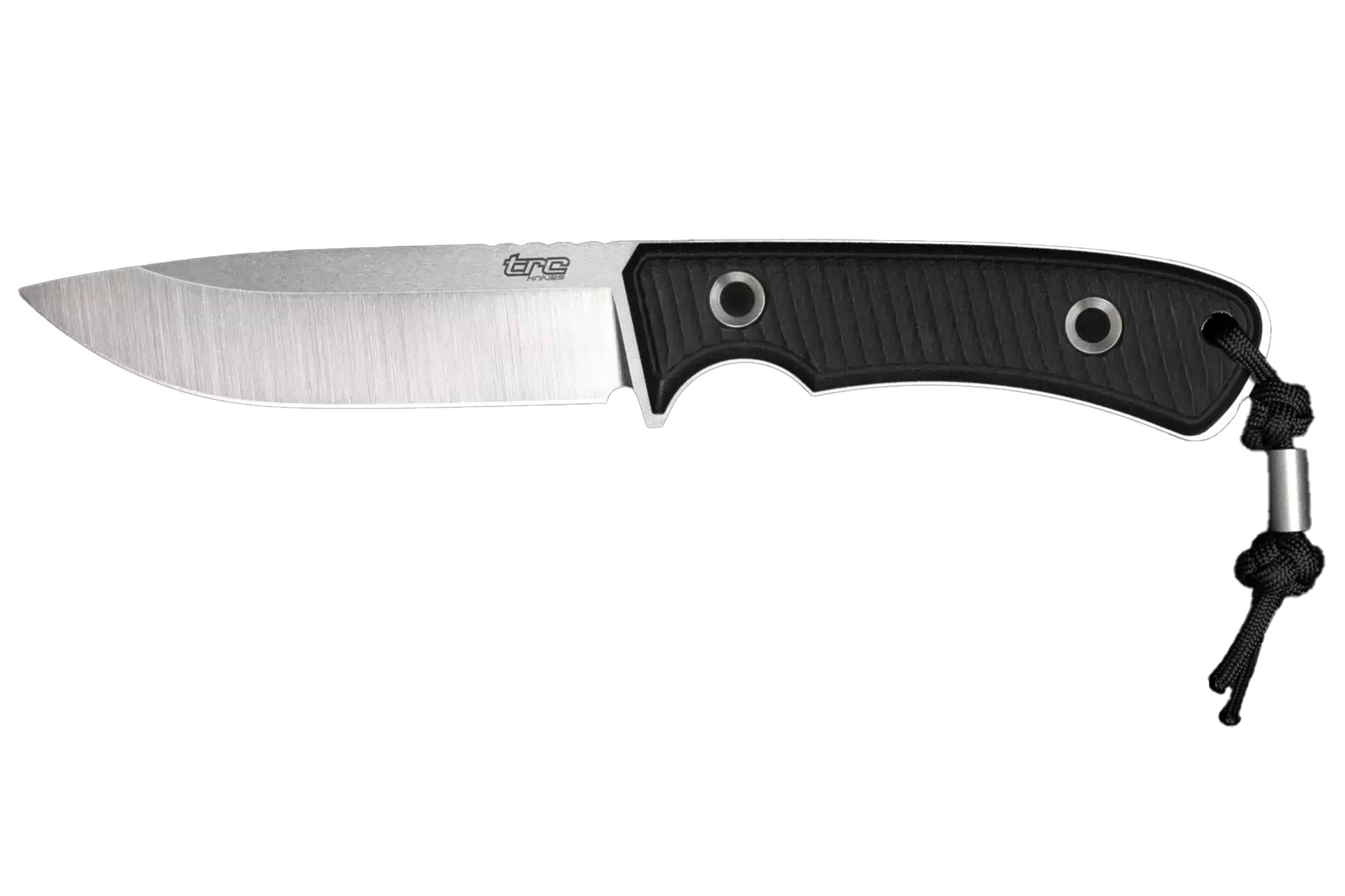 TRC Knives South Pole, Satin Magnacut, Black Canvas Micarta, survival ...