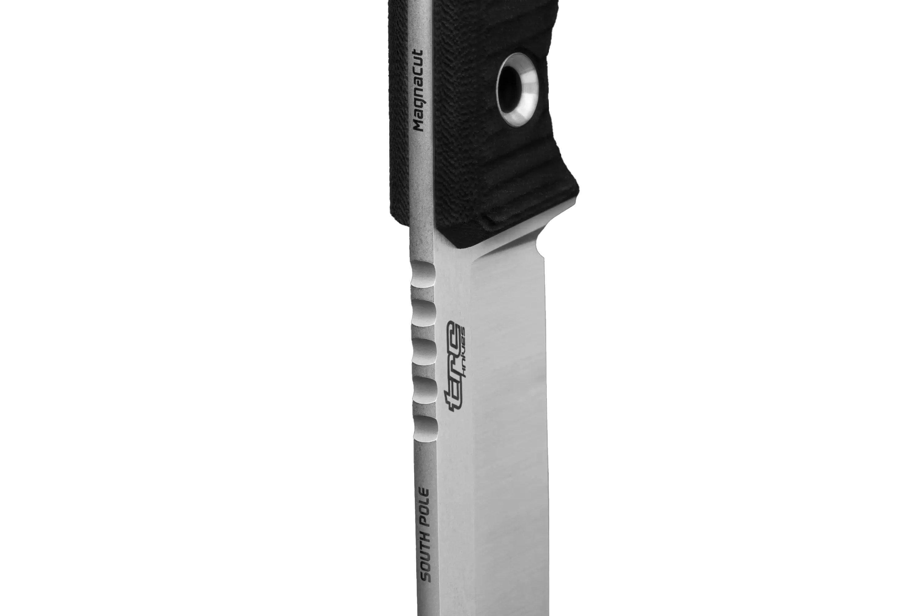 TRC Knives South Pole, Satin Magnacut, Black Canvas Micarta, survival ...