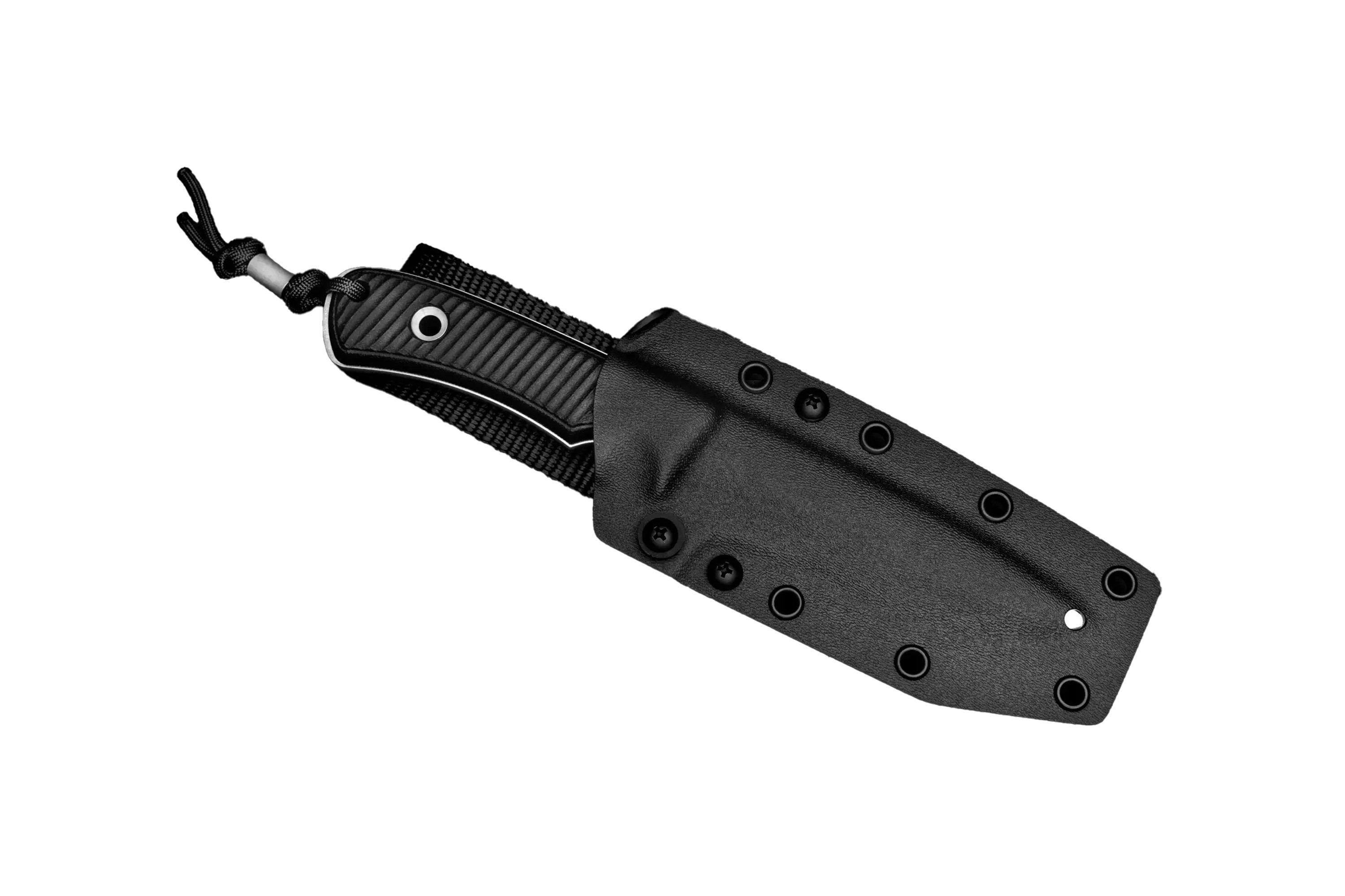 TRC Knives South Pole, Satin Magnacut, Black Canvas Micarta, survival ...