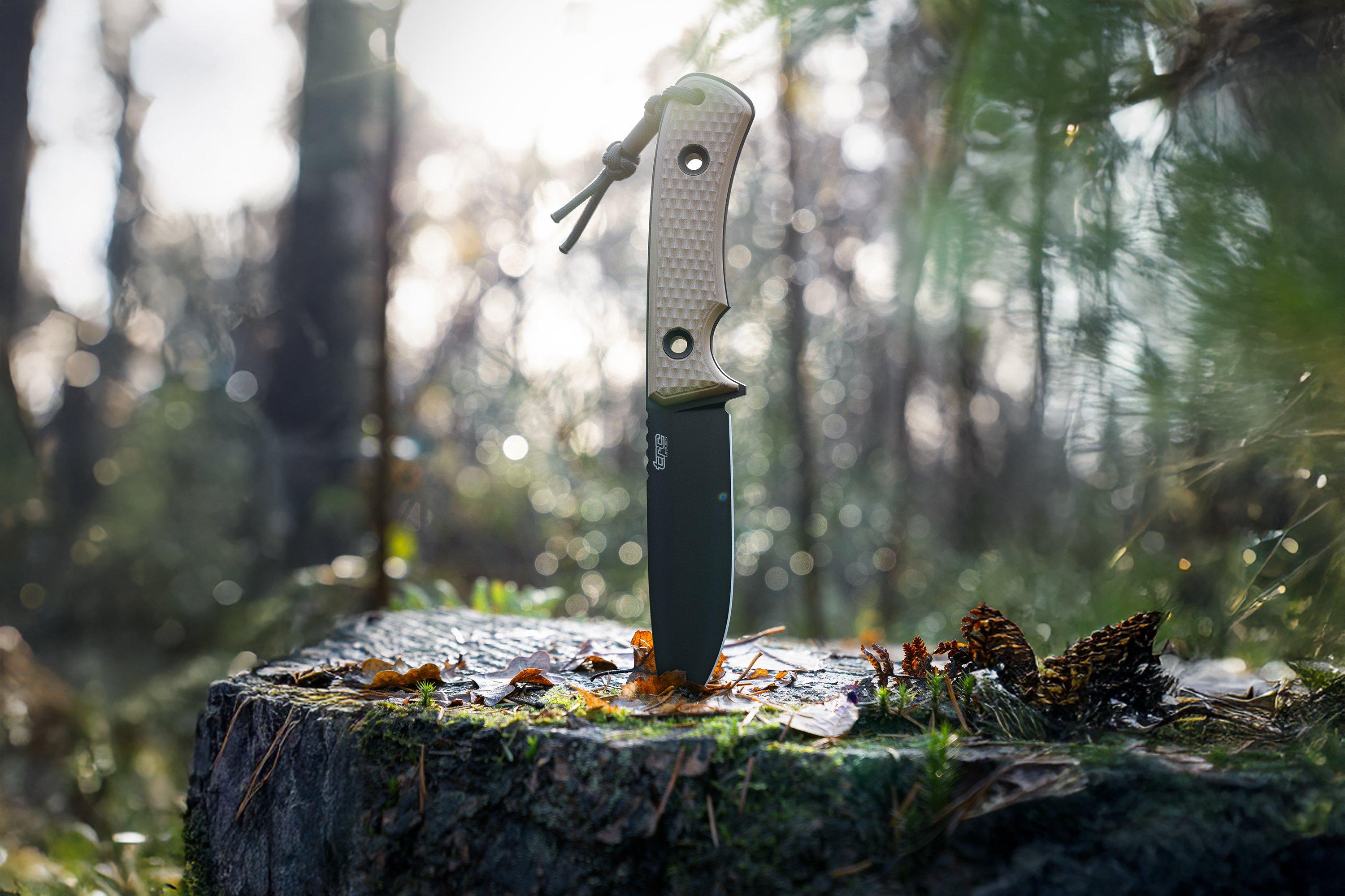 TRC Knives South Pole Limited Run DLC Elmax, Coyote Brown G10 ...