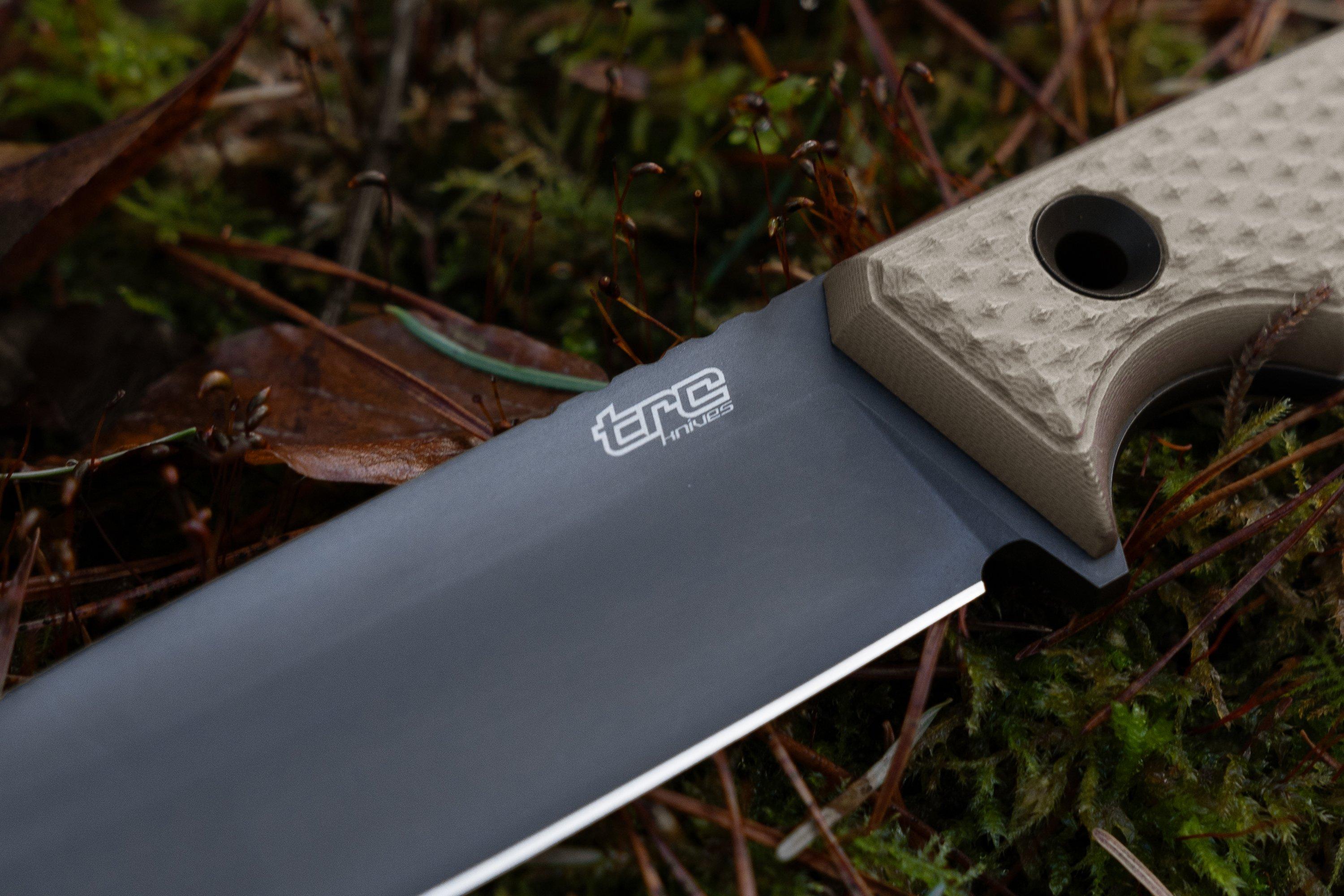 TRC Knives South Pole Limited Run DLC Elmax, Coyote Brown G10, Knivesandtools Exclusive ...