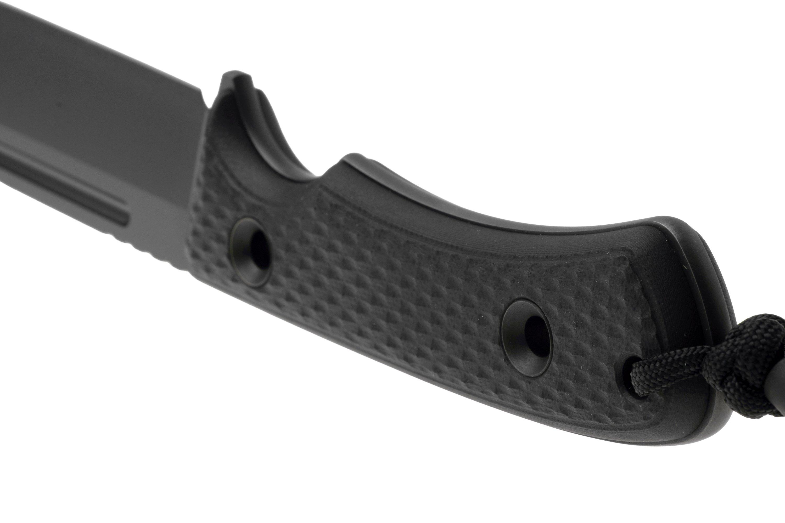 TRC Knives South Pole, Black DLC Vanadis 4 Extra, Black G10, survival ...