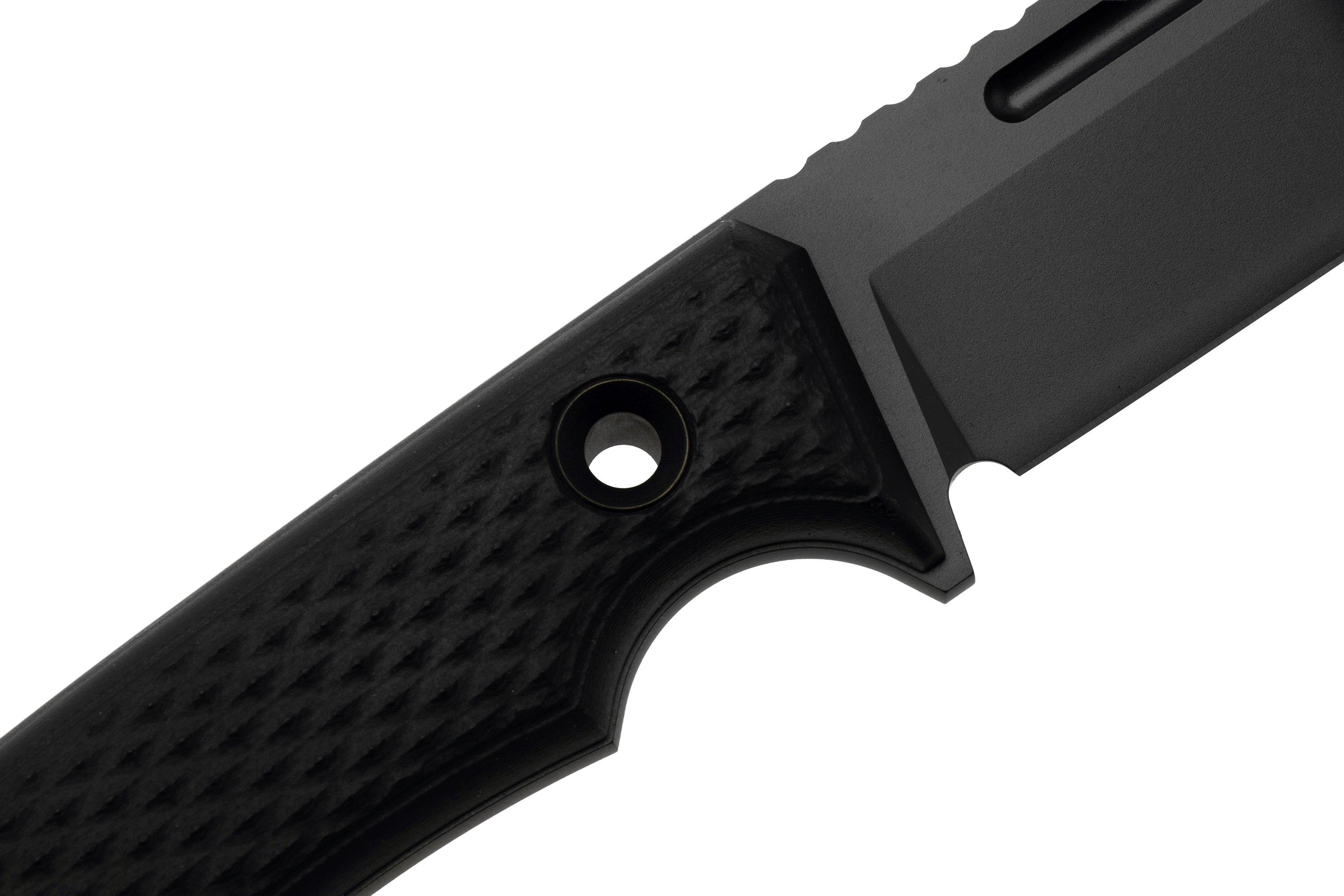 TRC Knives South Pole, Black DLC Vanadis 4 Extra, Black G10, survival ...