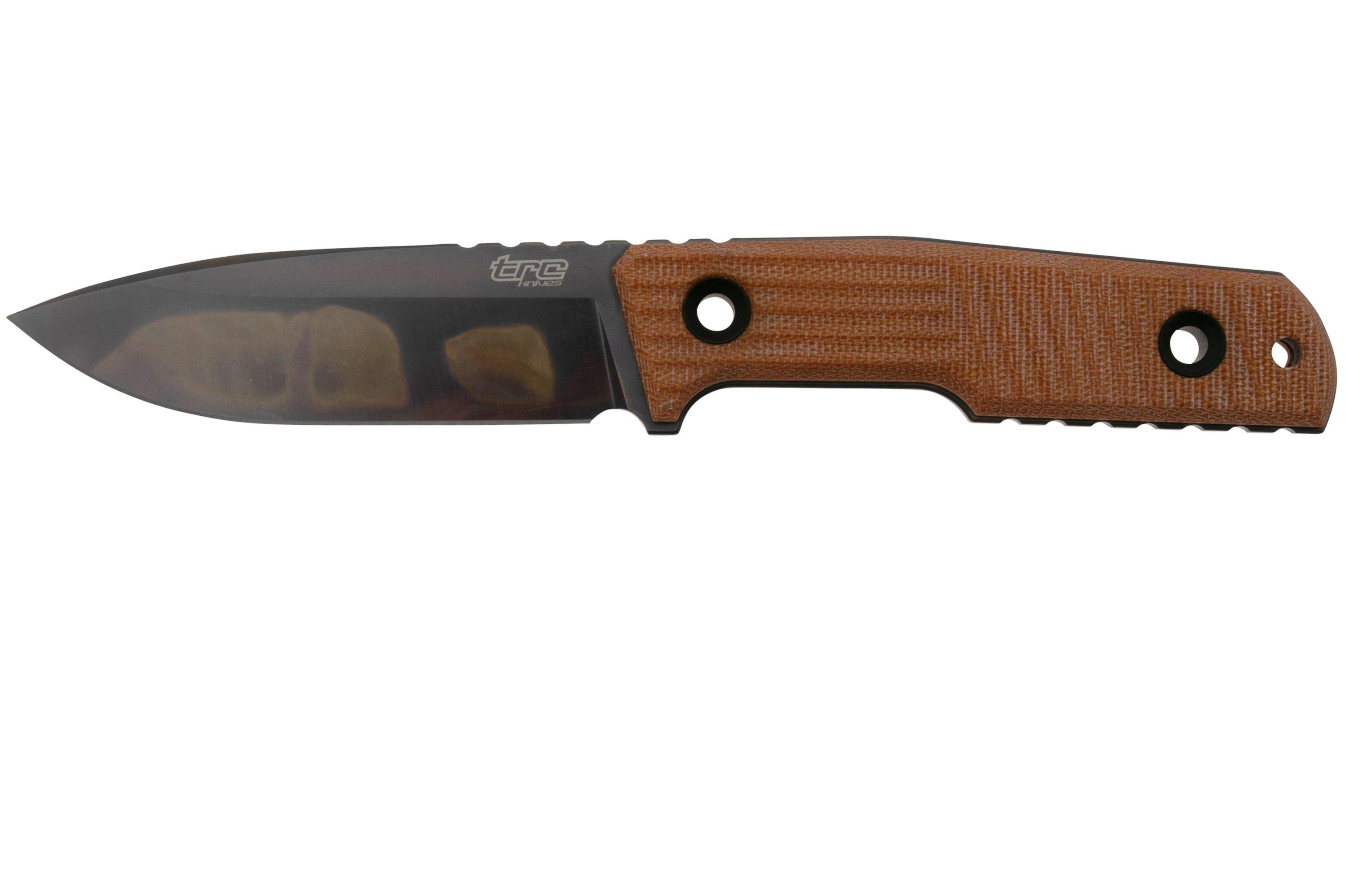TRC Knives Urban Tactical, Elmax, Apocalyptic Finish, Natural Canvas ...