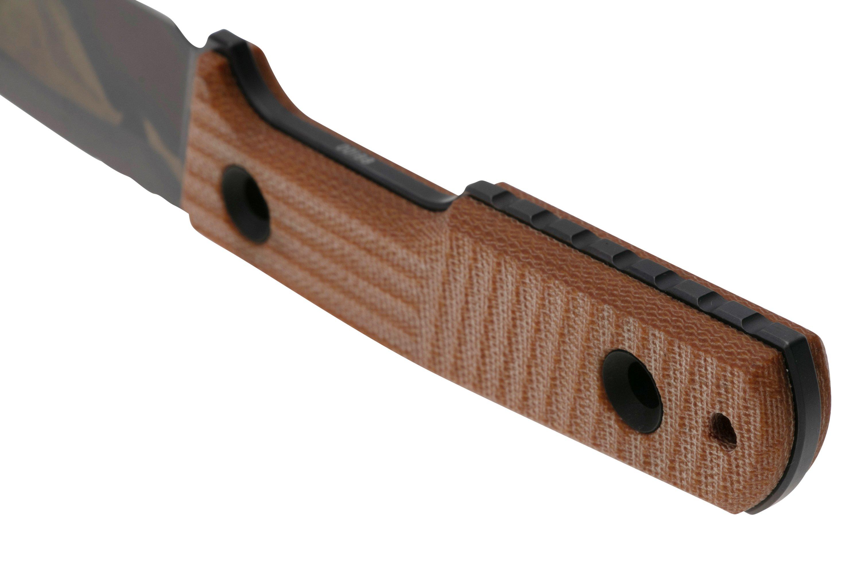 TRC Knives Urban Tactical, Elmax, Apocalyptic Finish, Natural Canvas ...