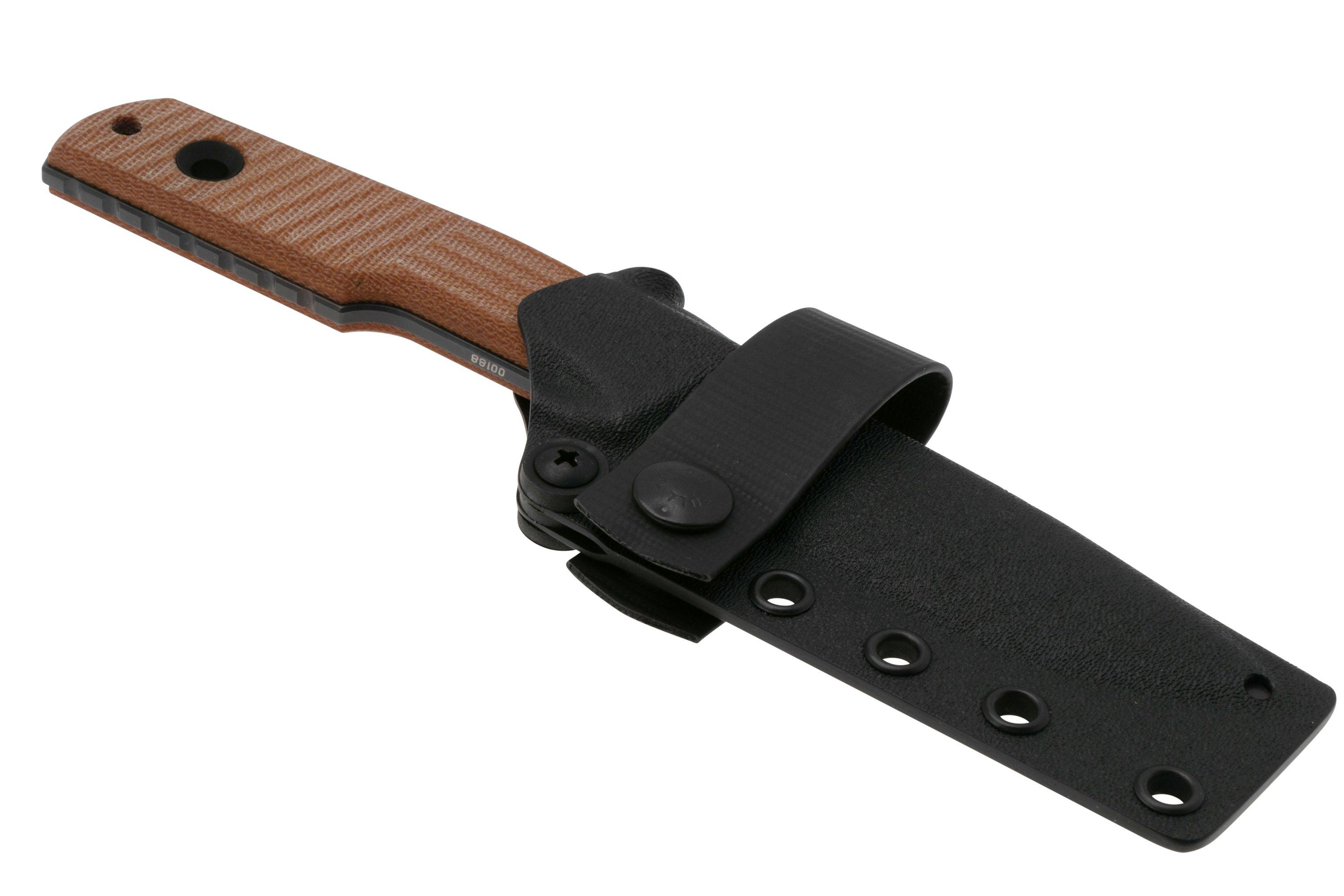 TRC Knives Urban Tactical, Elmax, Apocalyptic Finish, Natural Canvas ...