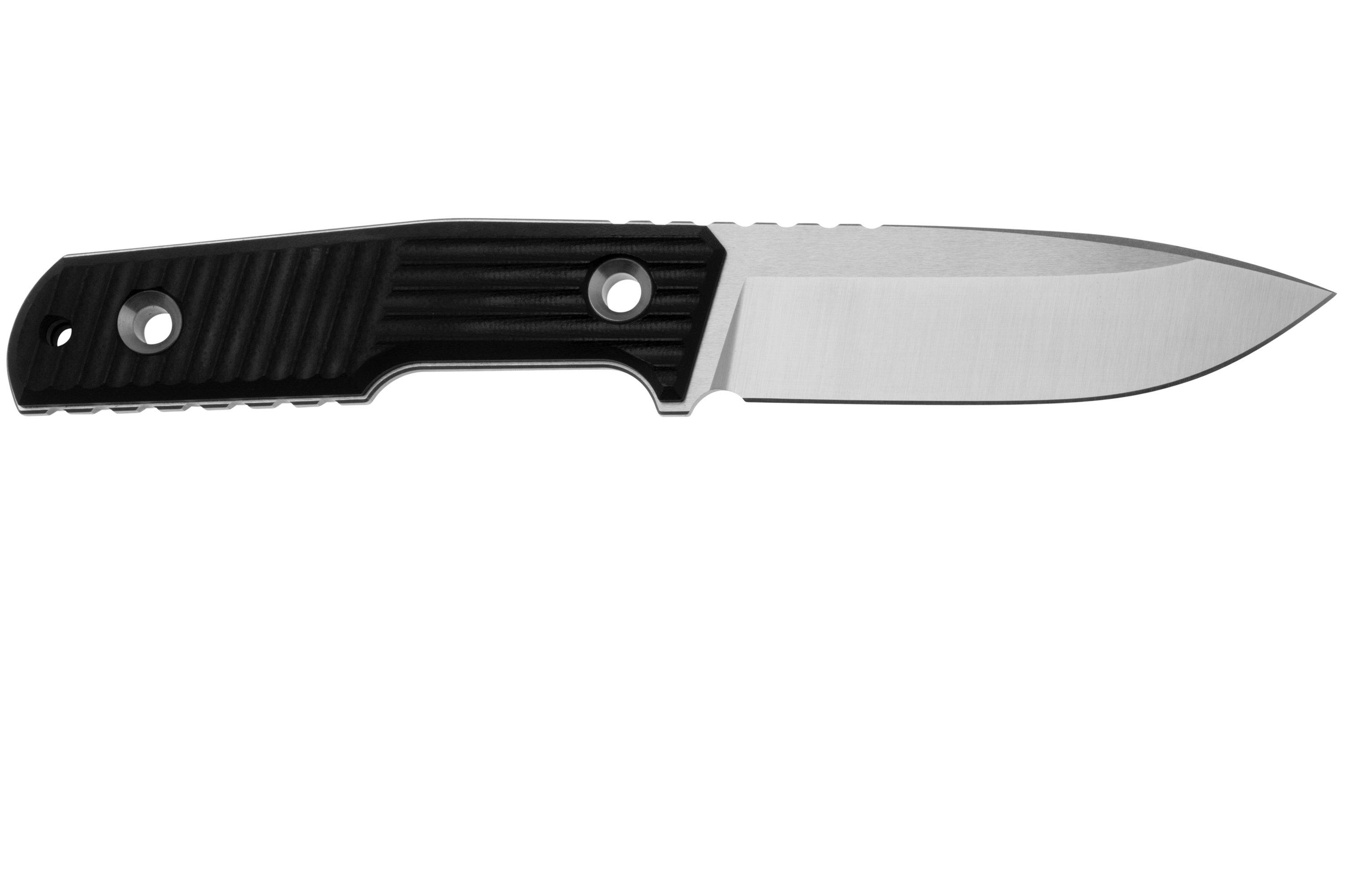 TRC Knives Urban Tactical, Elmax Satin, Black G10 survival knife ...