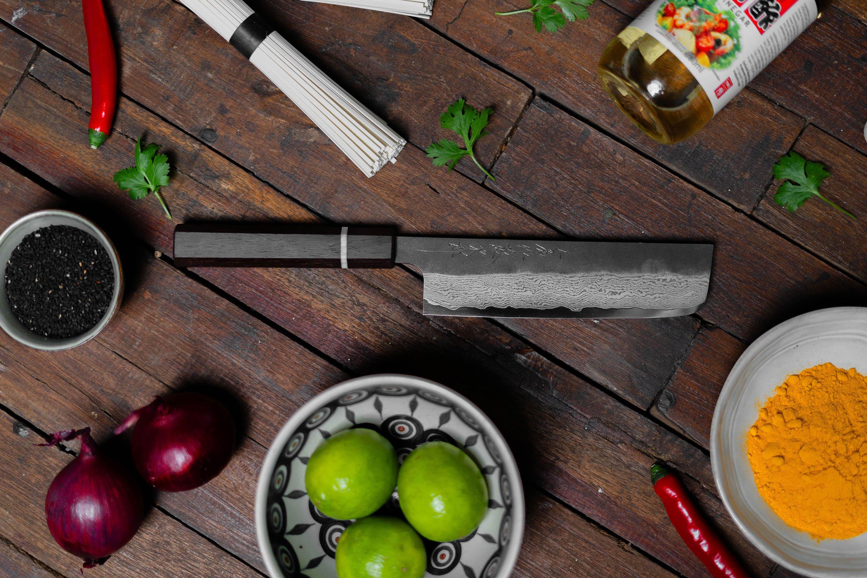 Tojiro Atelier Wenge 63-layered damascus, nakiri 16.5 cm ...