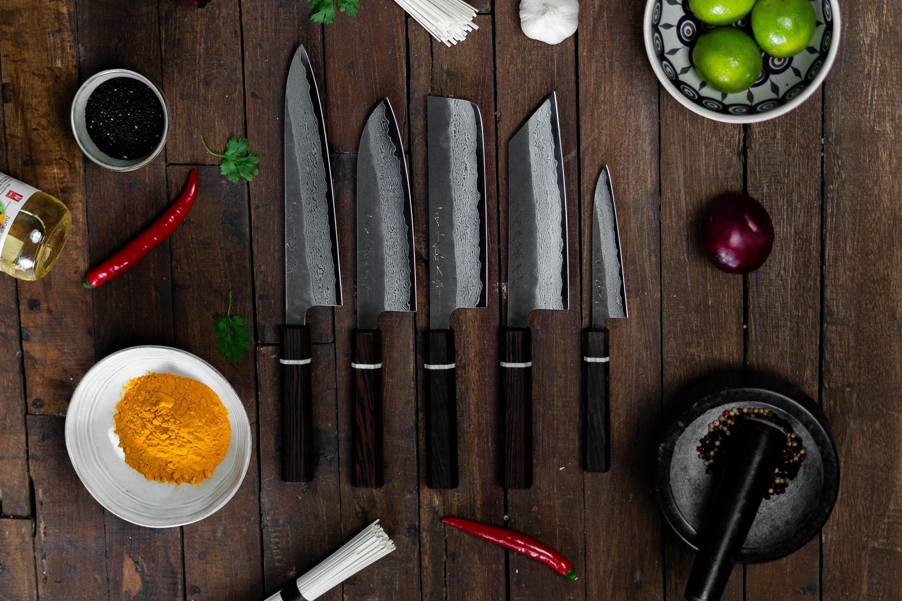 Tojiro Atelier Wenge 63-layered damascus, nakiri 16.5 cm ...