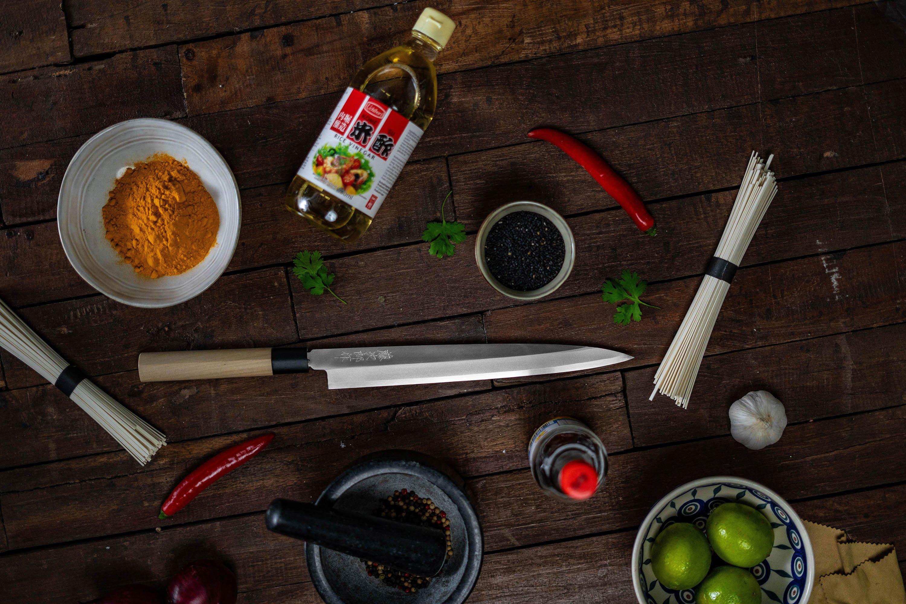 Tojiro Shirogami F-909 yanagiba sashimi knife, 27 cm | Advantageously ...