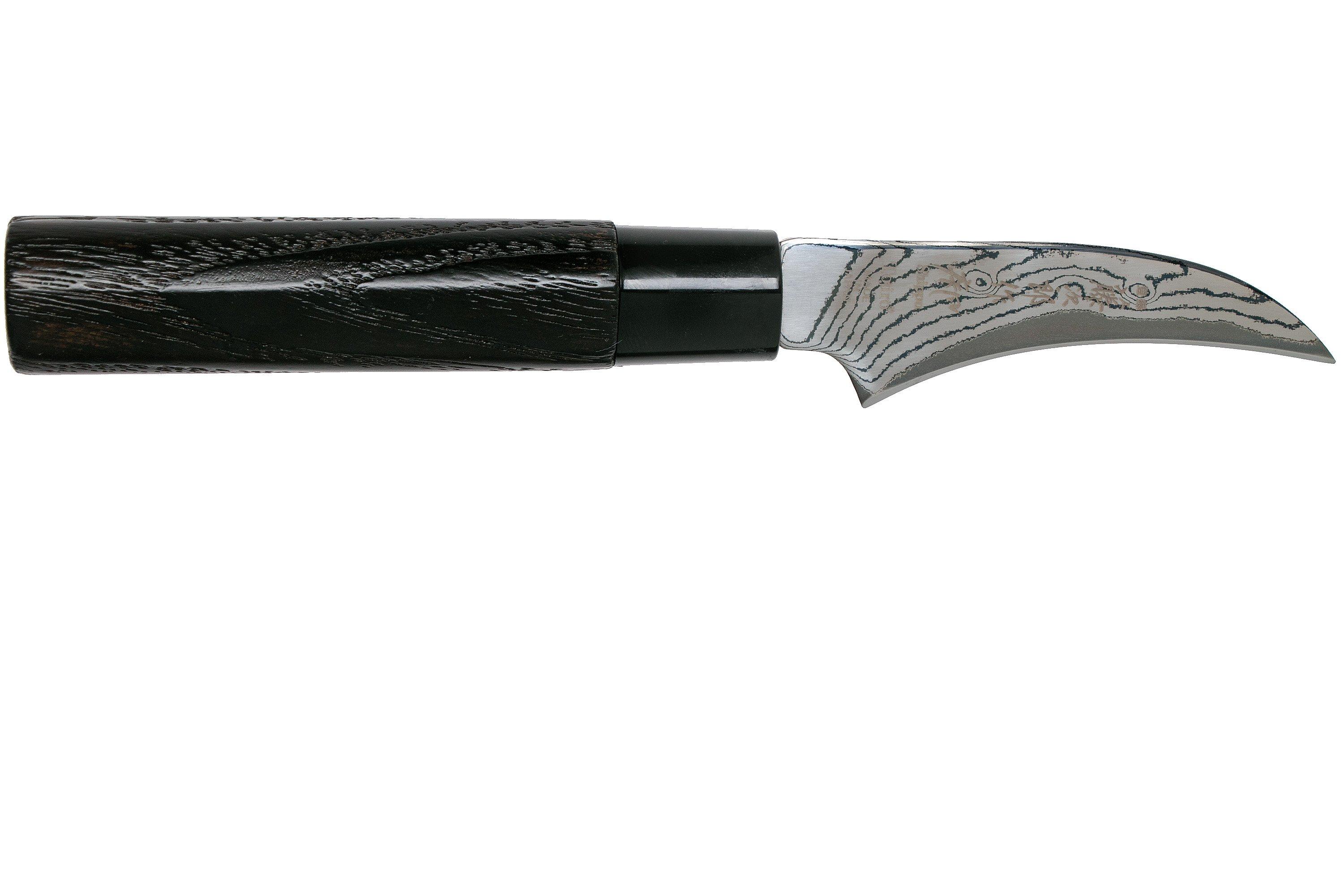 Tojiro Shippu Black damascus turning knife 7 cm, FD-1590 ...